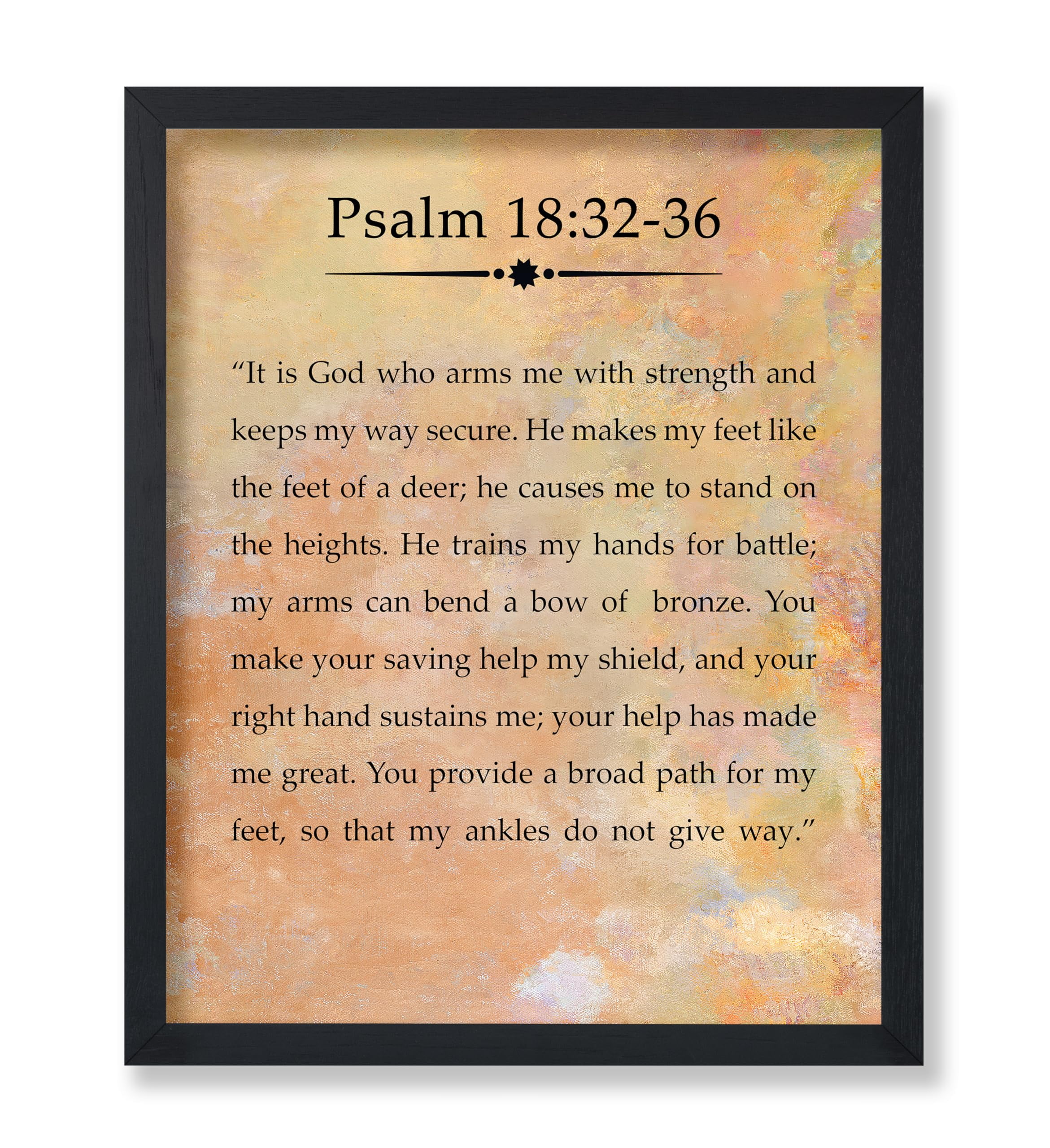 Poster Master Psalm 18:23-36 Poster - Bible Print - Bible Verse Art ...