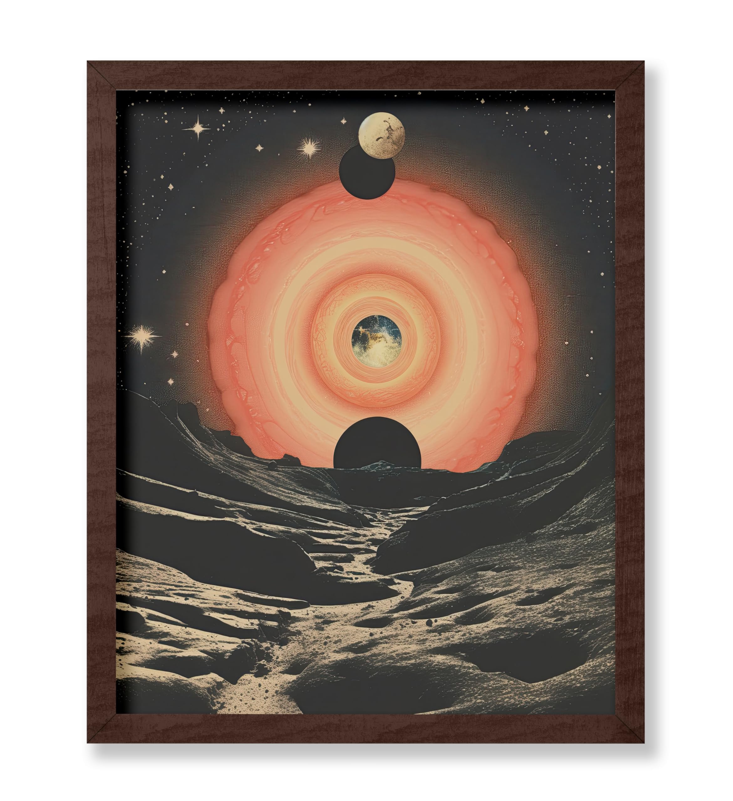 Poster Master Psychedelic Poster - Galaxy Print - Moon Art - Earth Art ...
