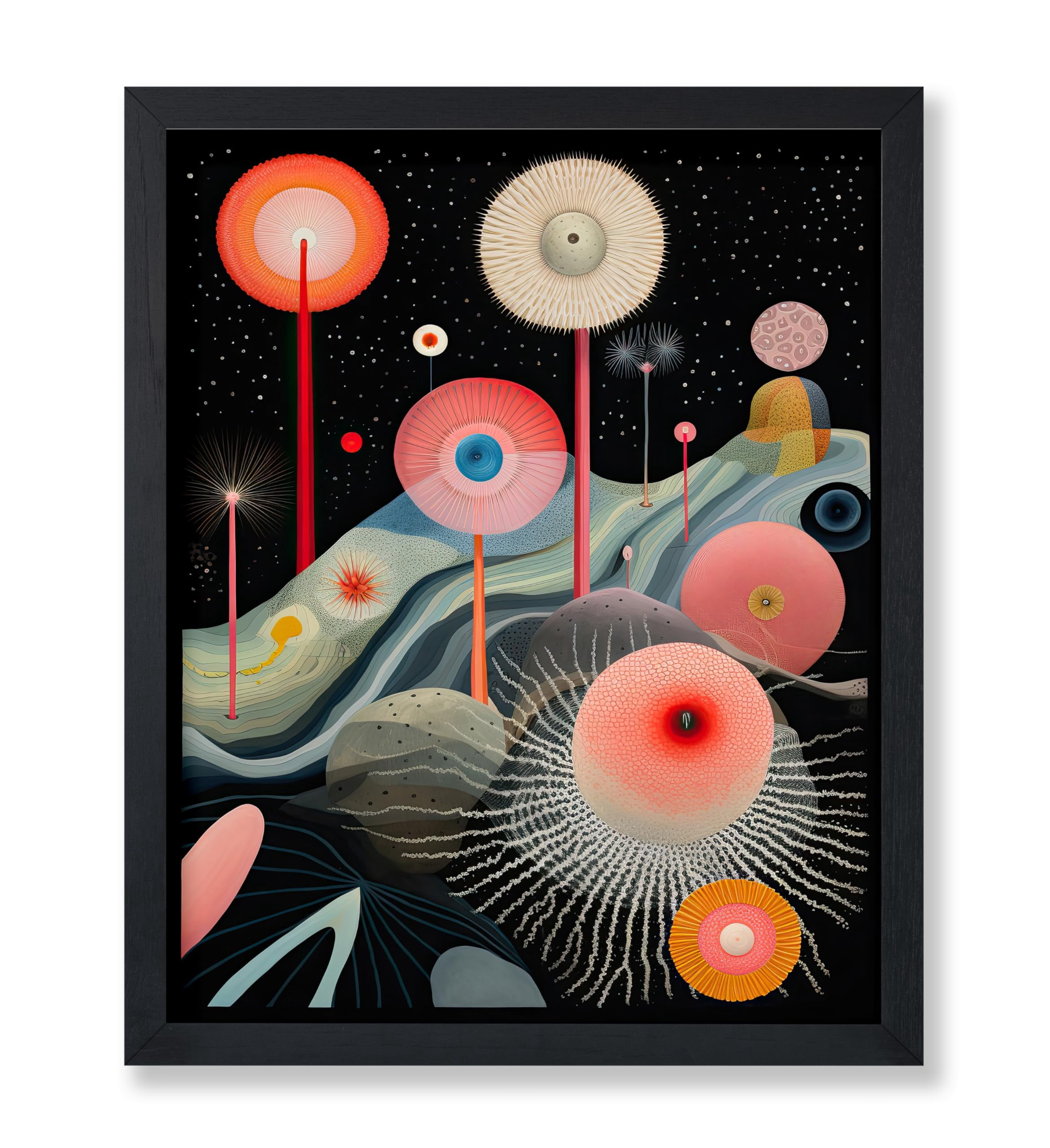 Poster Master Psychedelic Poster - Weird Space Print - Trippy Landscape ...