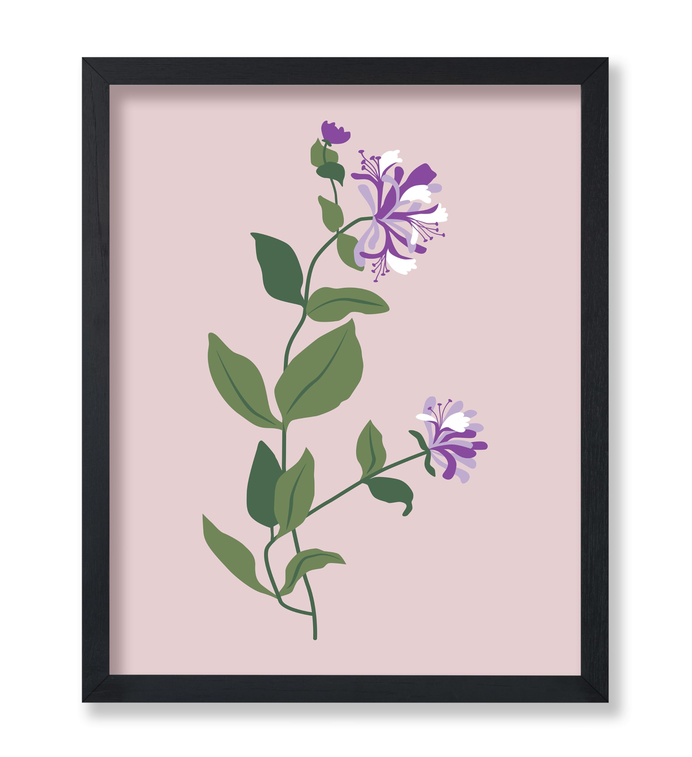 Poster Master Purple Flowers Poster - Retro Lilac Print - Floral Art ...