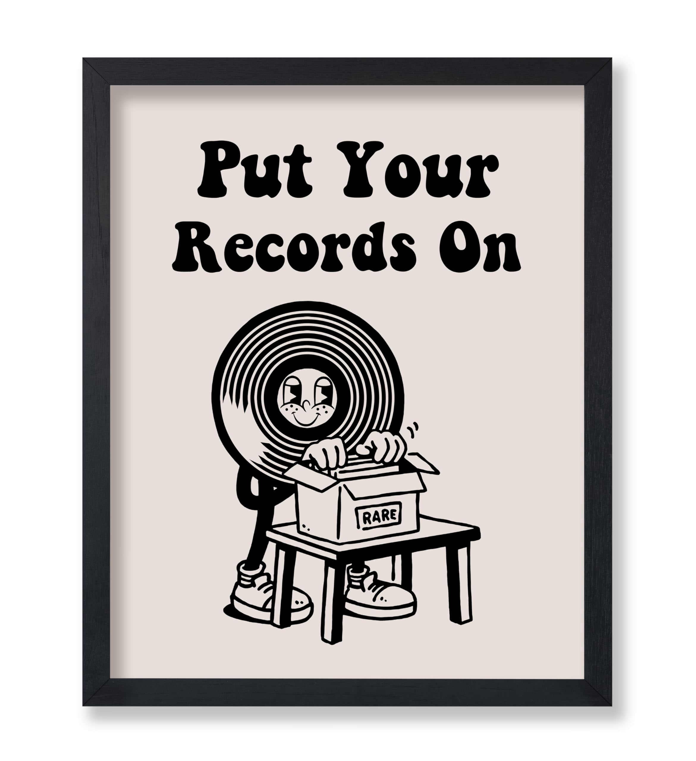 Poster Master Put Your Records On Poster - Retro Vinyl Record Print ...