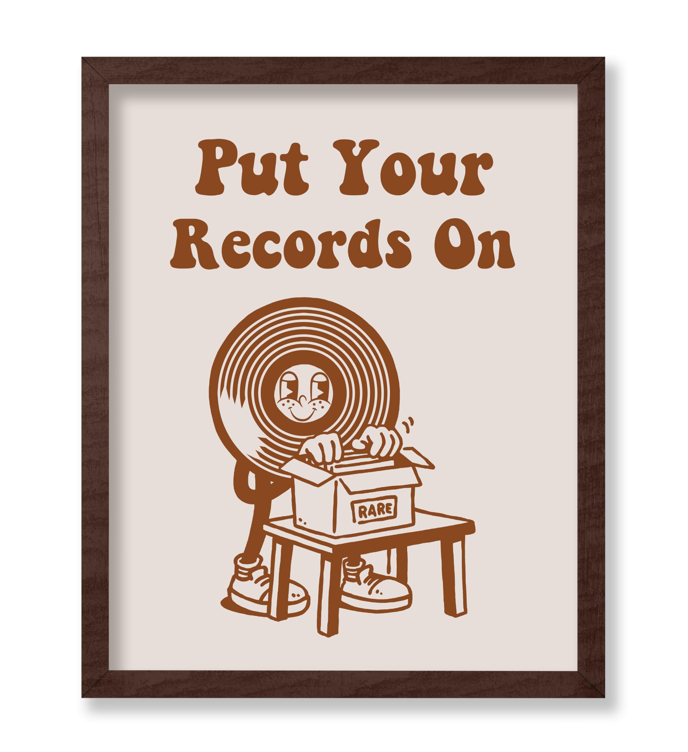 Poster Master Put Your Records On Poster - Retro Vinyl Record Print ...