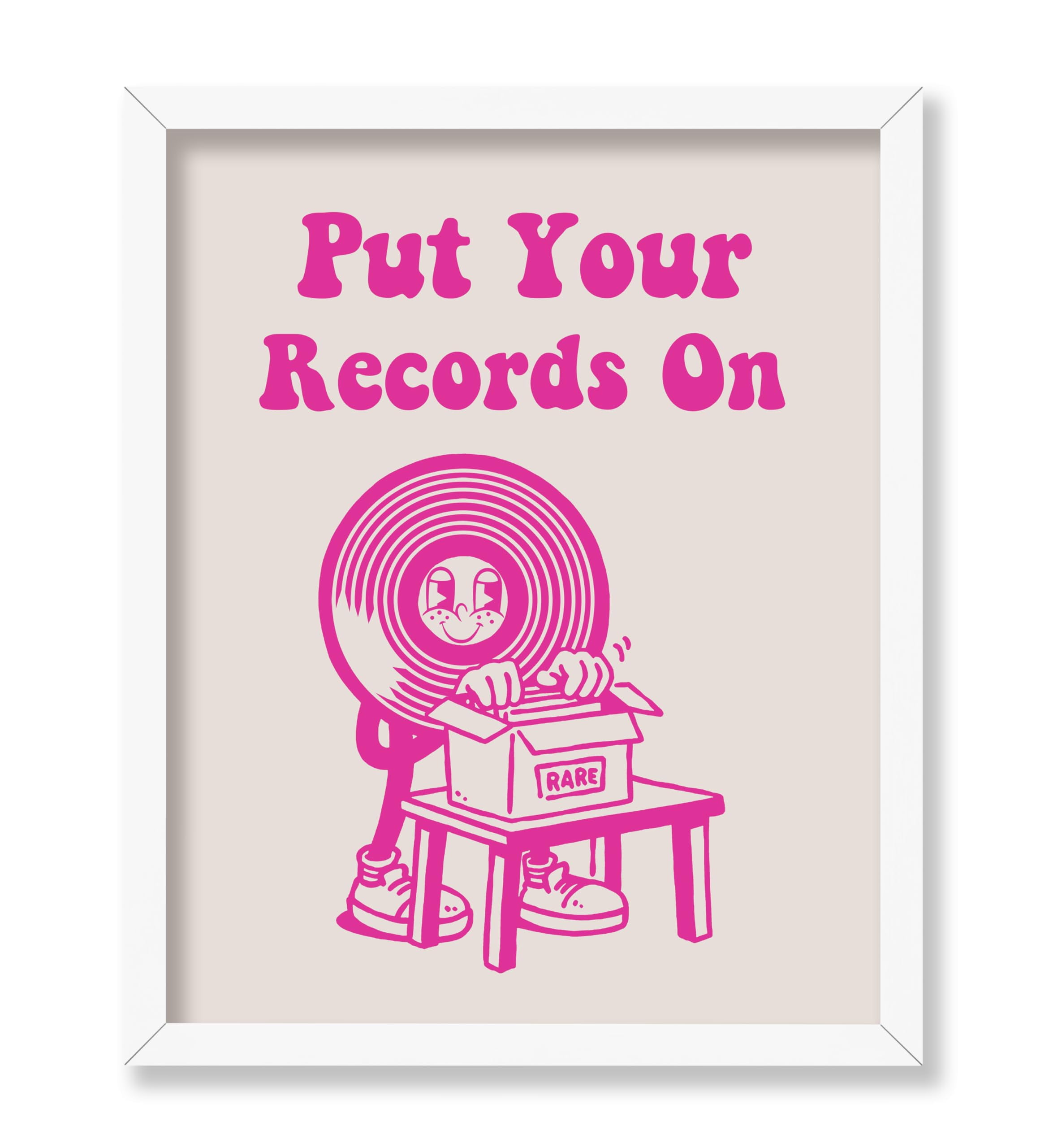 Poster Master Put Your Records On Poster - Retro Vinyl Record Print ...