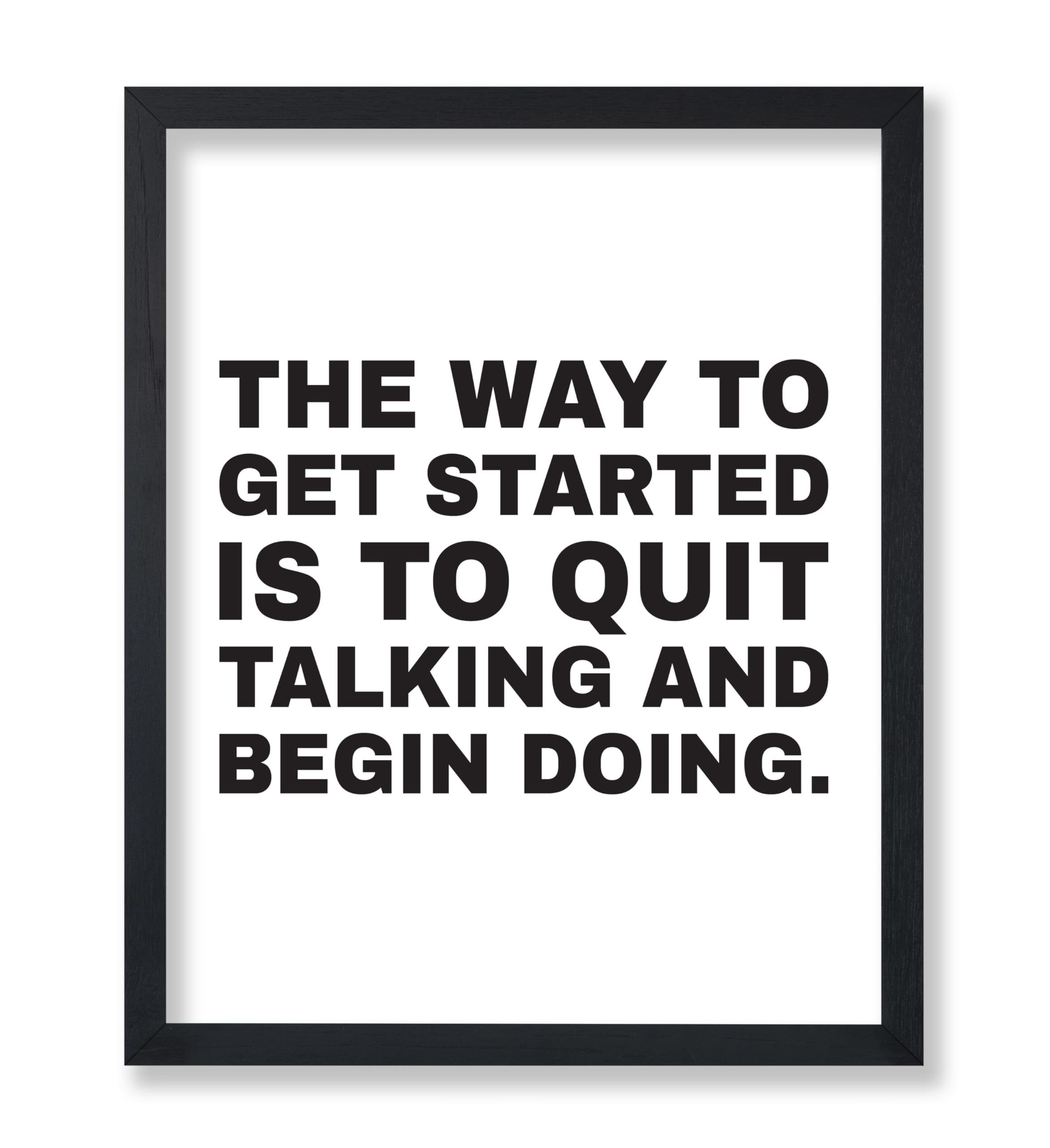 Poster Master Quit Talking And Begin Doing Poster - White ...