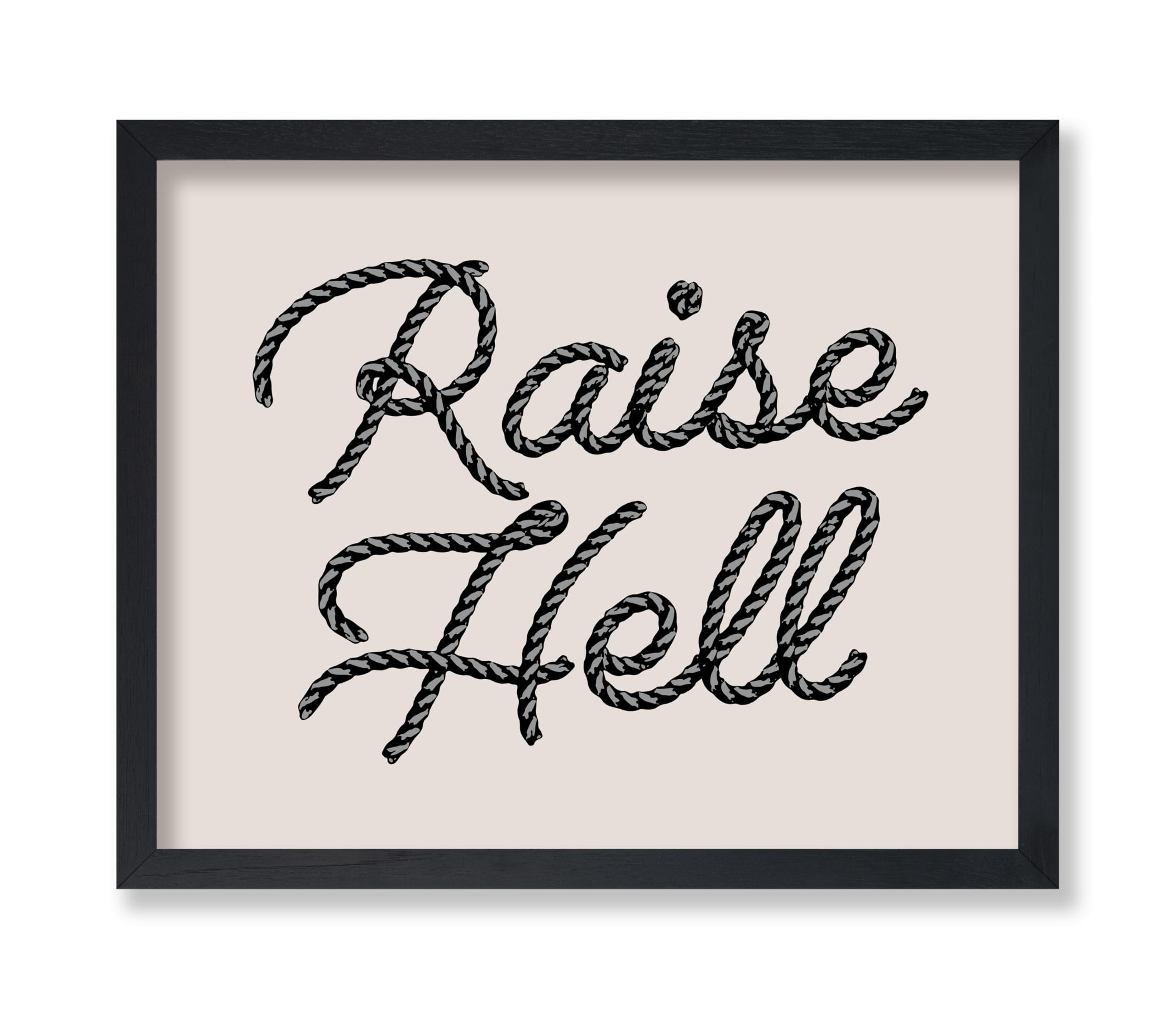 Poster Master Raise Hell Poster - Retro Typography Print - Trendy Art ...