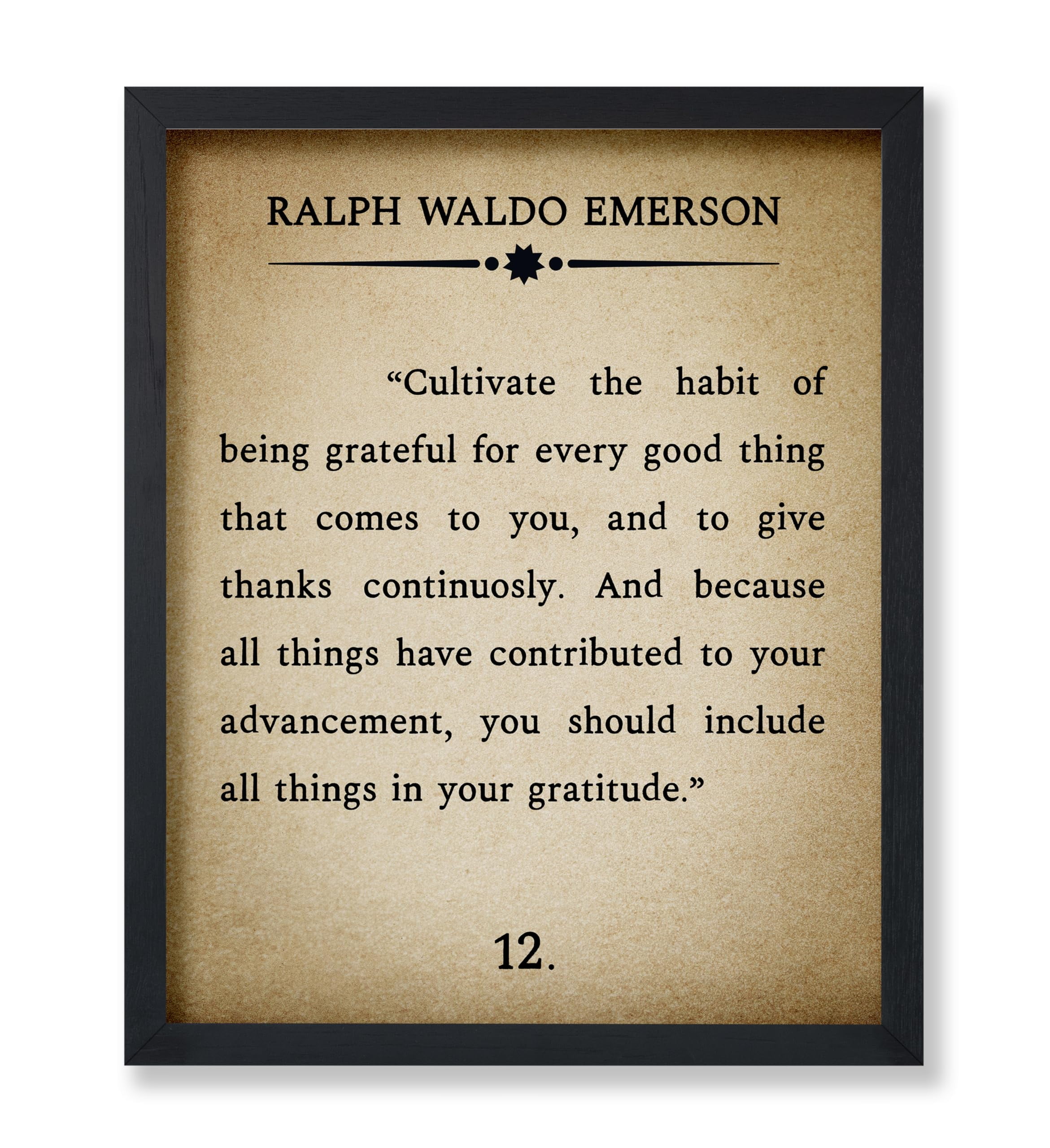 Poster Master Ralph Waldo Emerson Poster - Habit of Being Grateful ...