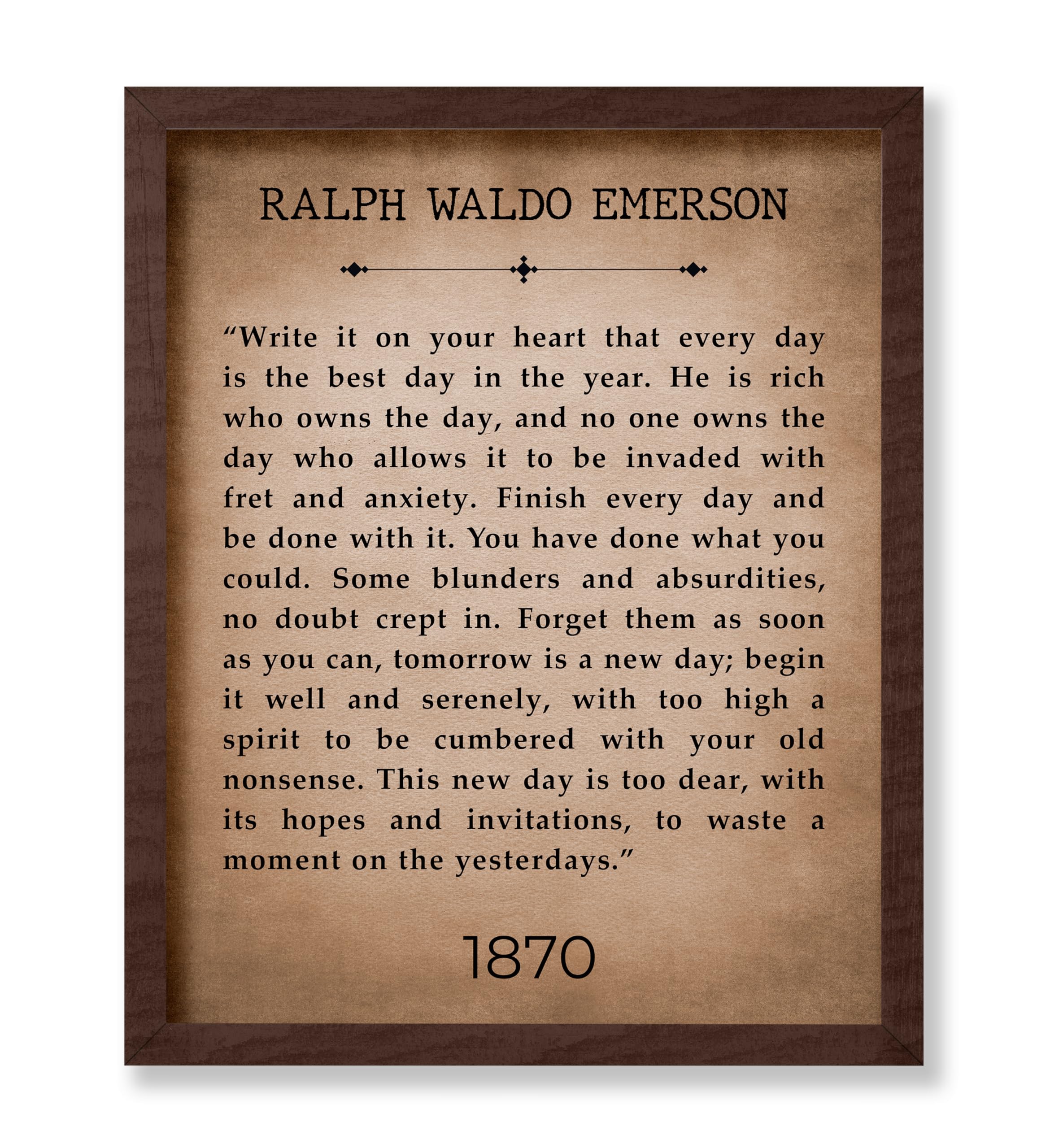 Poster Master Ralph Waldo Emerson Poster - Write it On Your Heart Print ...