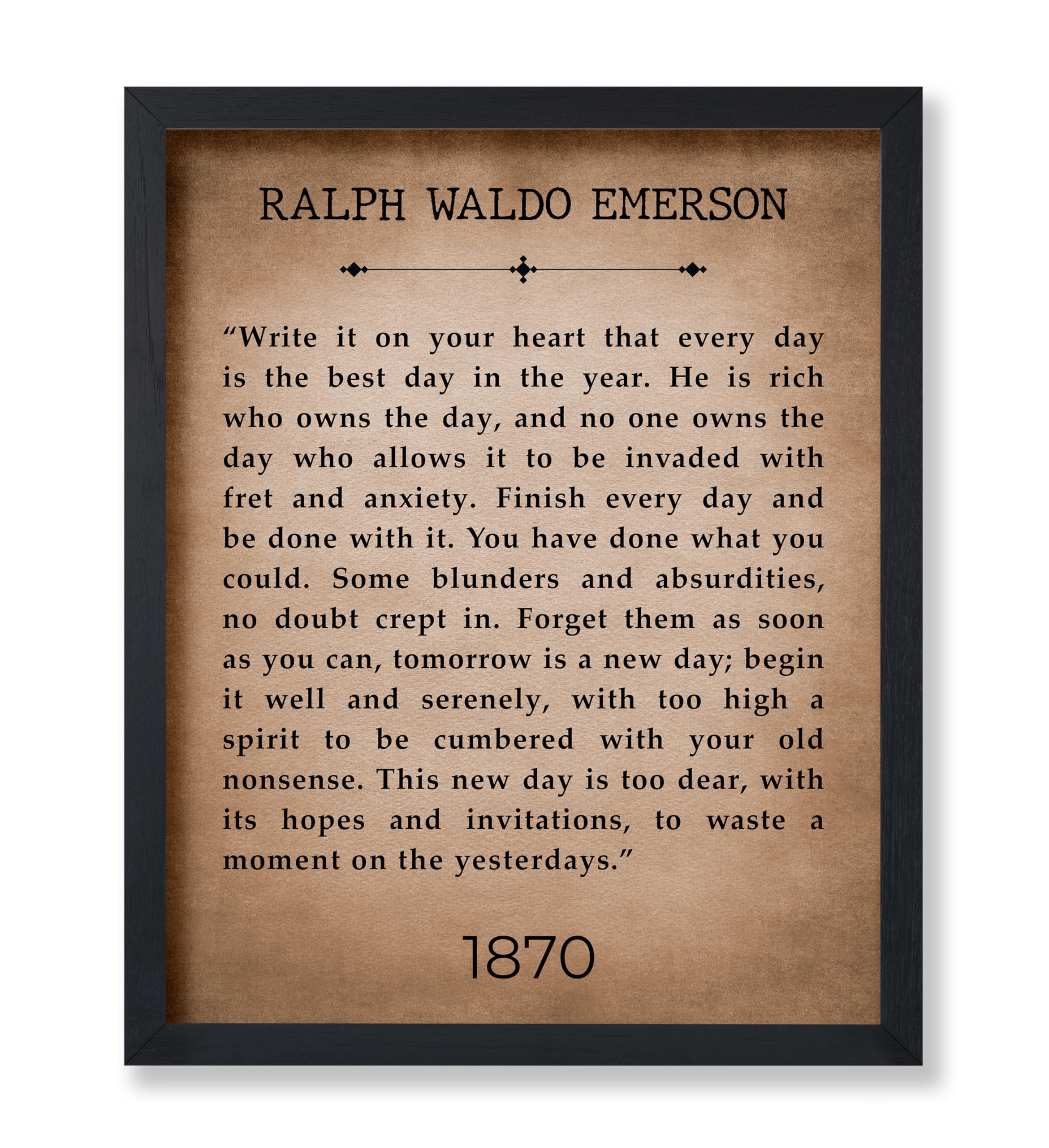 Poster Master Ralph Waldo Emerson Poster - Write it On Your Heart Print ...