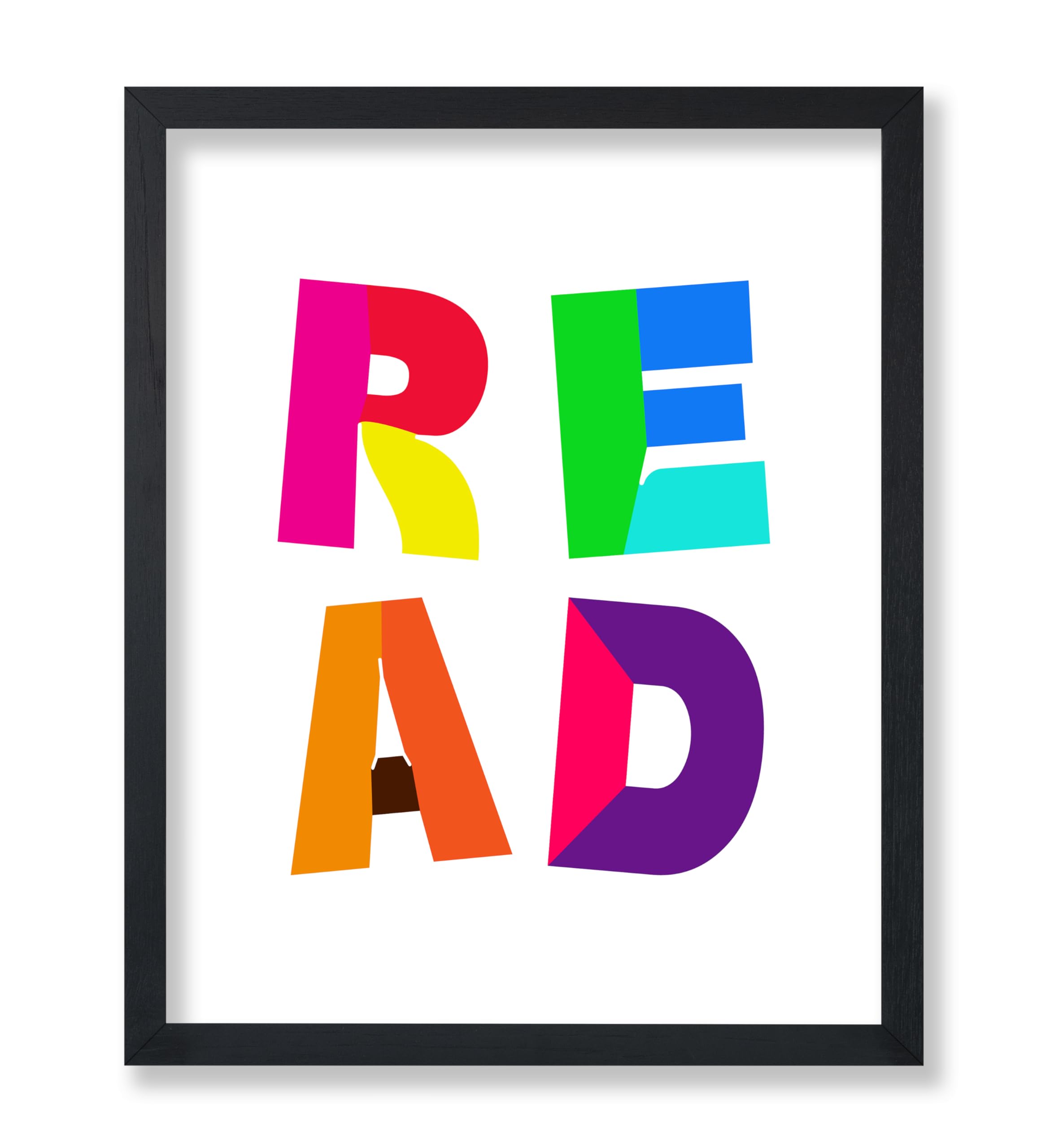 Poster Master Read Poster - Typography Print - Rainbow Art - Readers ...