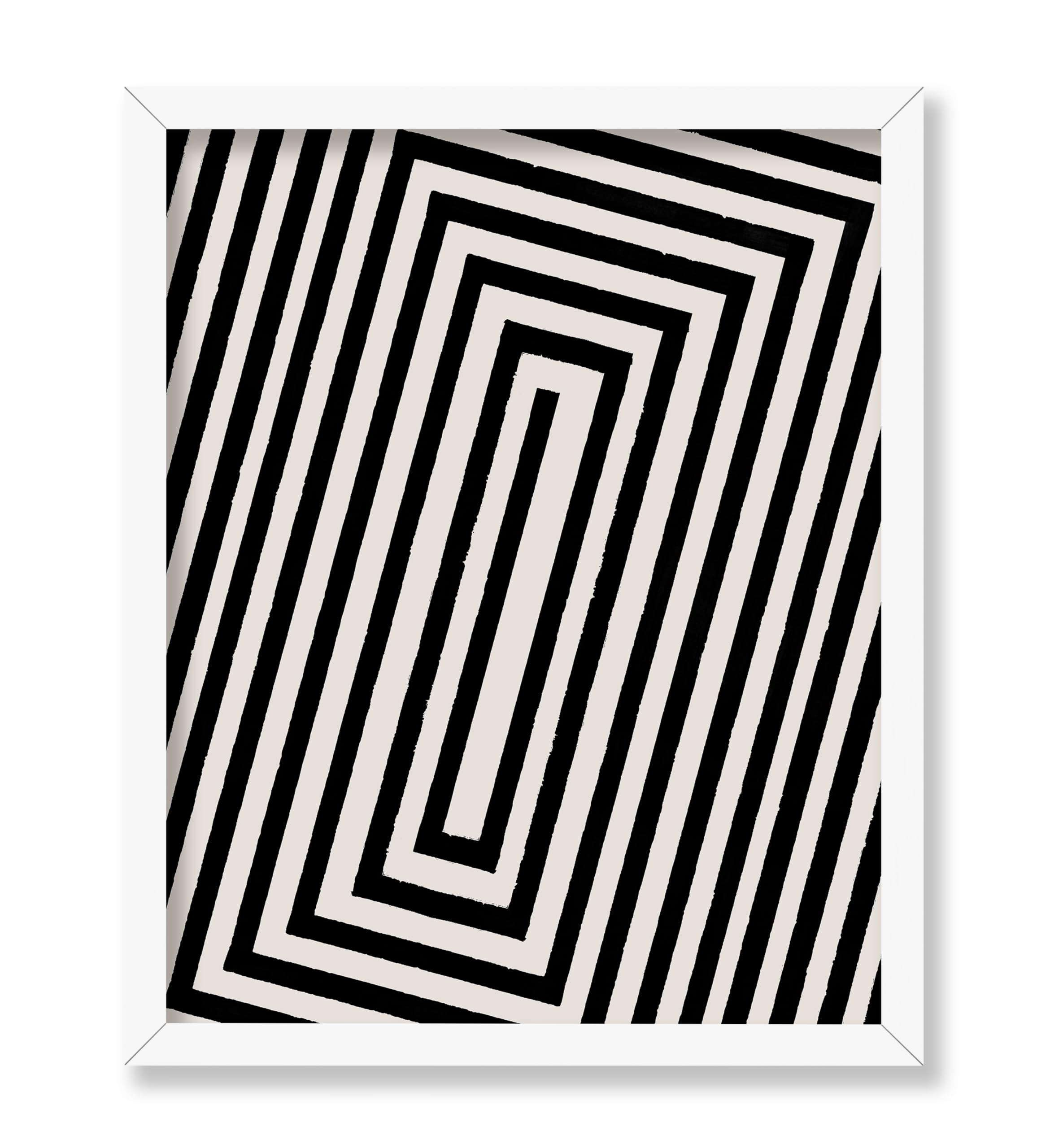 Poster Master Rectangle Tunnel Poster - Angular Swirl Print - Geometric ...