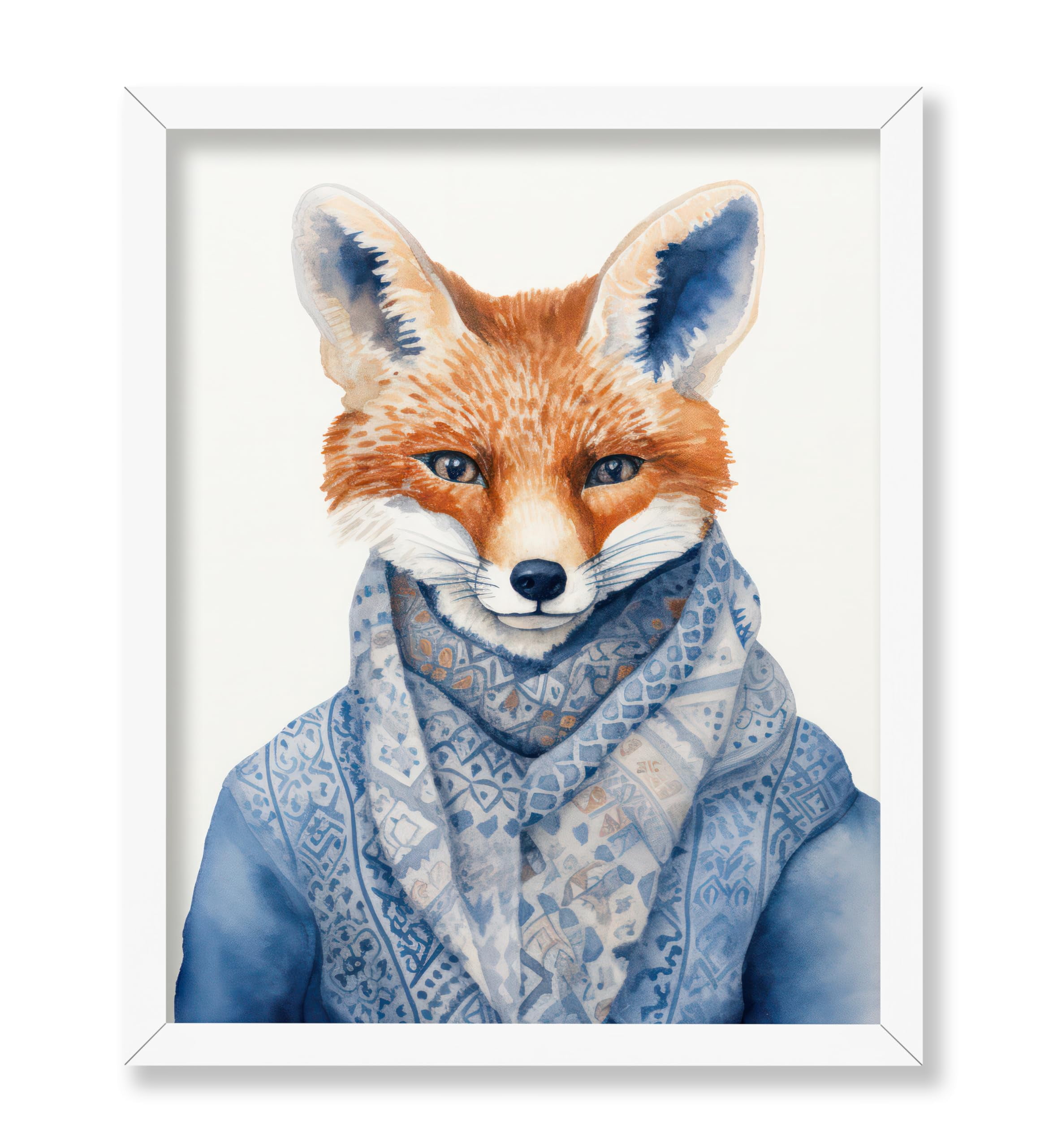 Poster Master Red Fox Poster - Fox Print - Portrait Art - Trendy Art ...