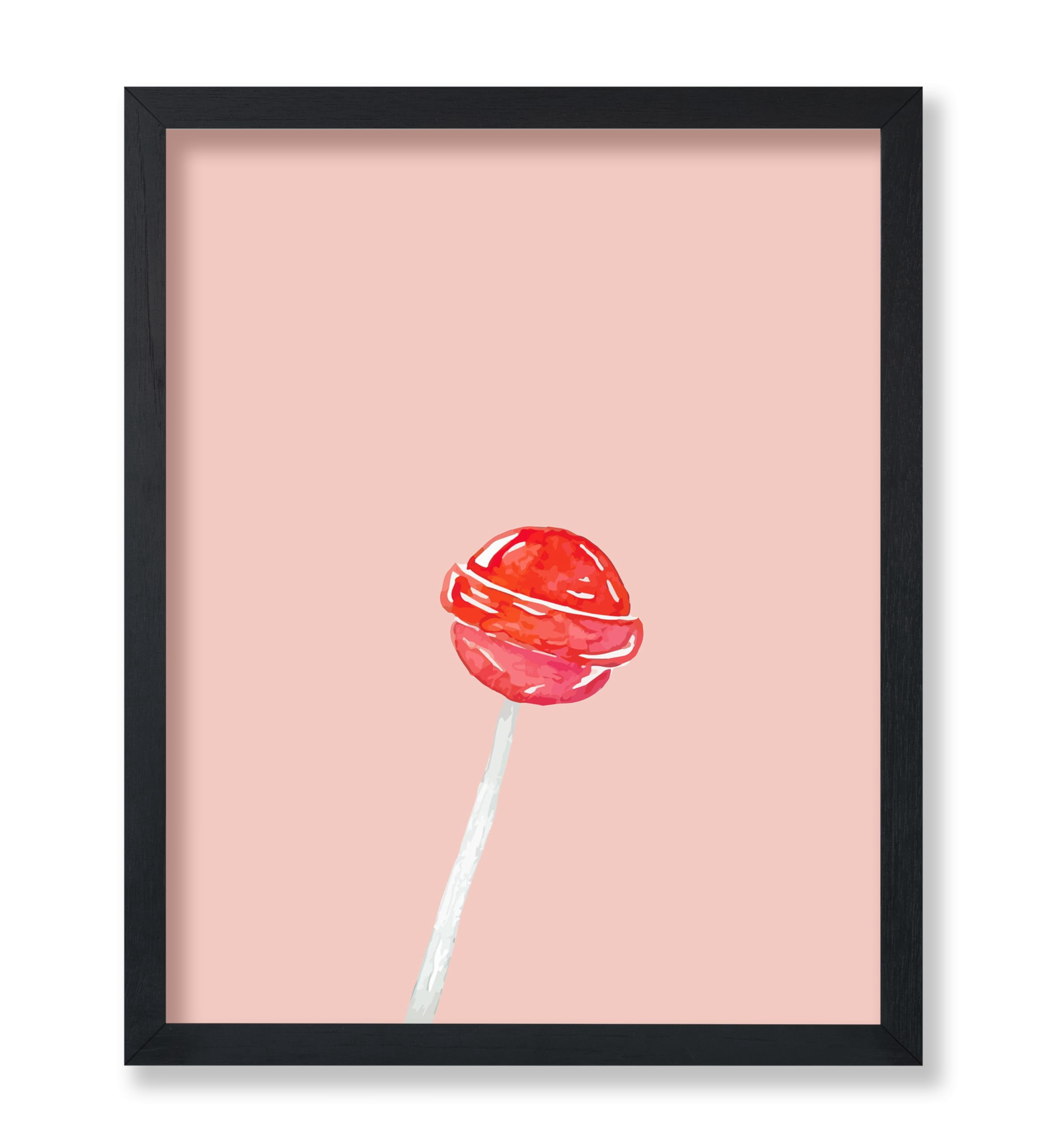 Poster Master Red Lollipop Poster - Candy Print - Sweet Treats Art ...