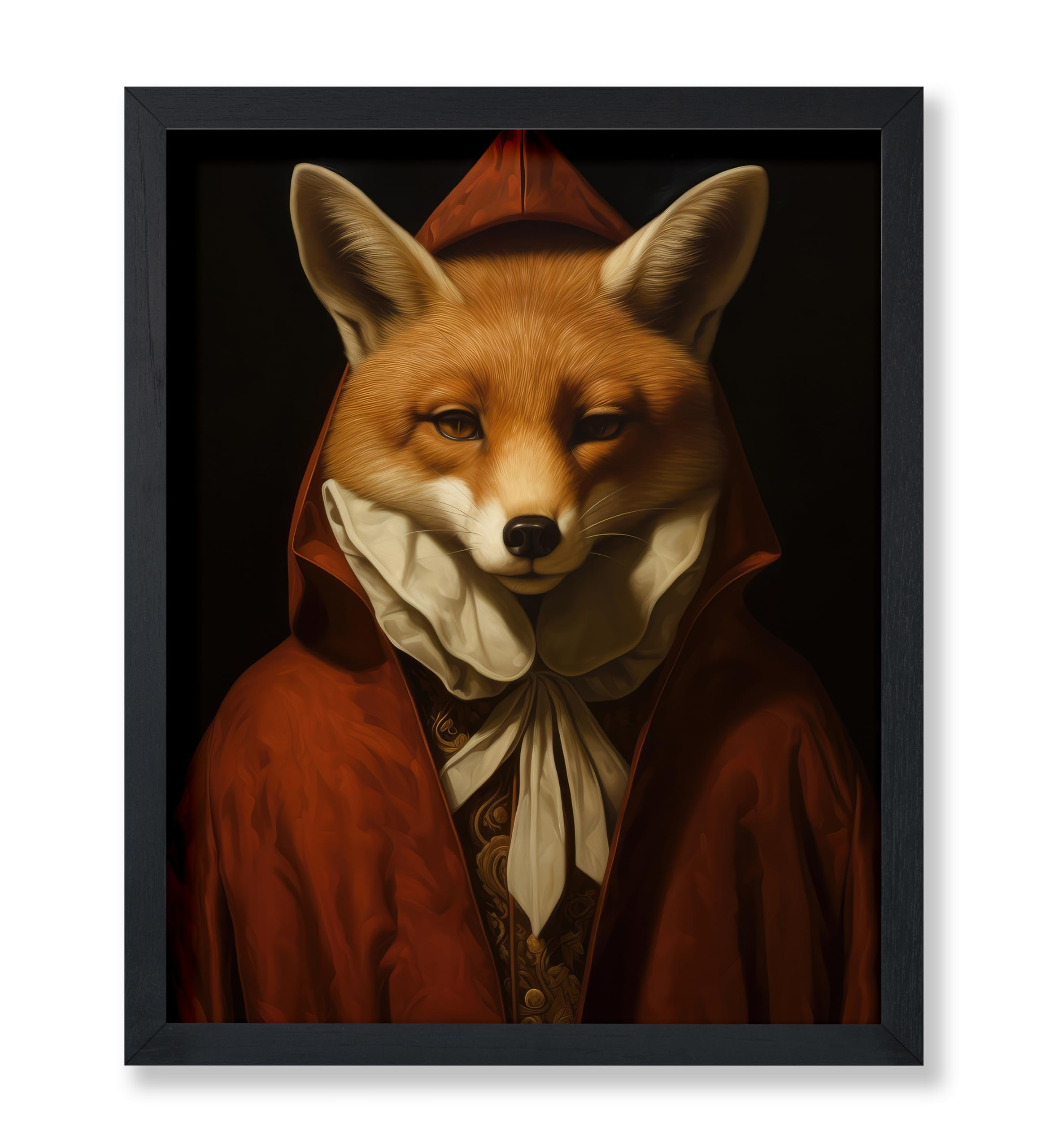 Poster Master Renaissance Fox Poster - Retro Aristocrat Fox Print - Fox ...