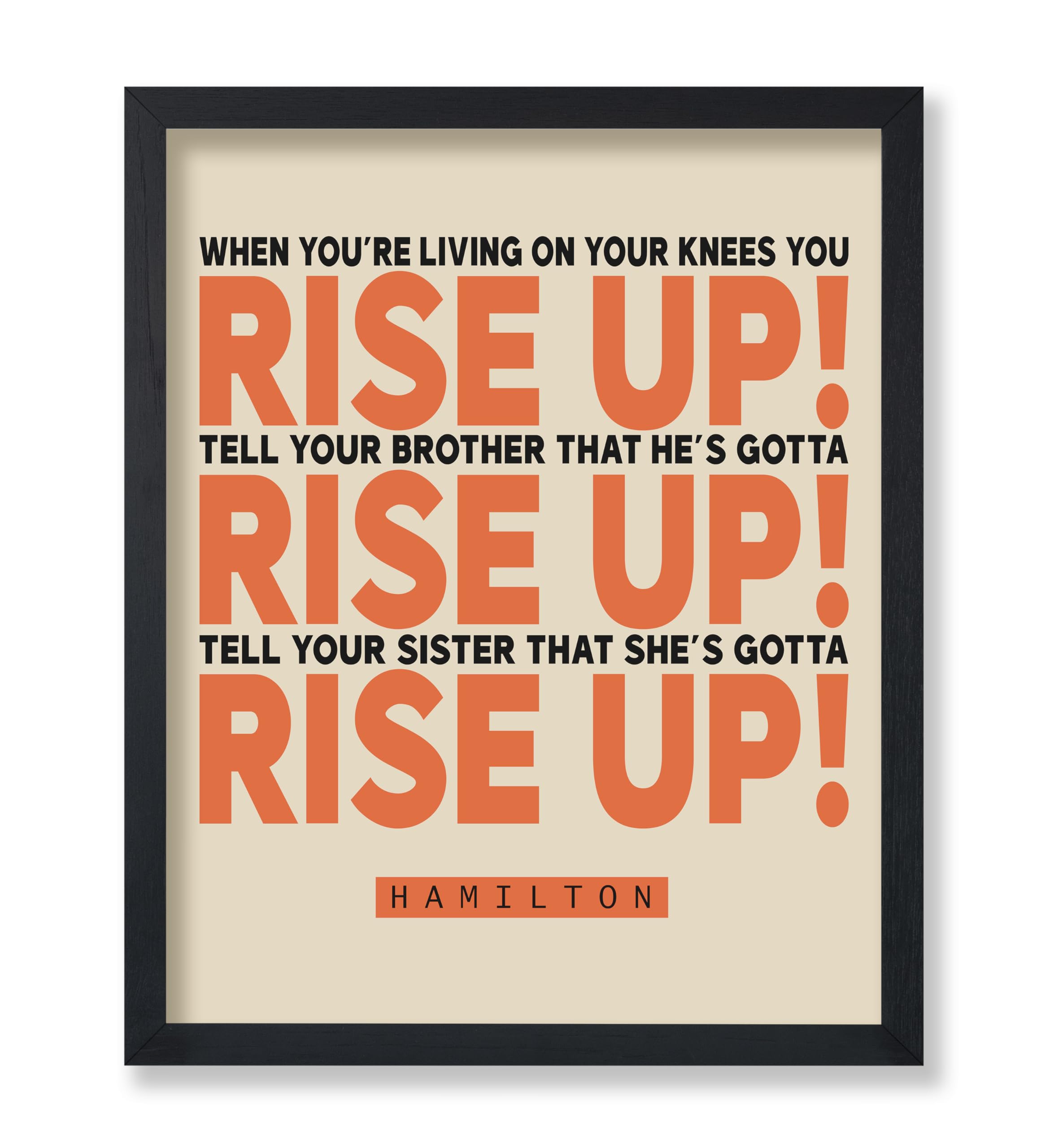 Poster Master Rise Up Poster - Broadway Musical Print - Motivational ...