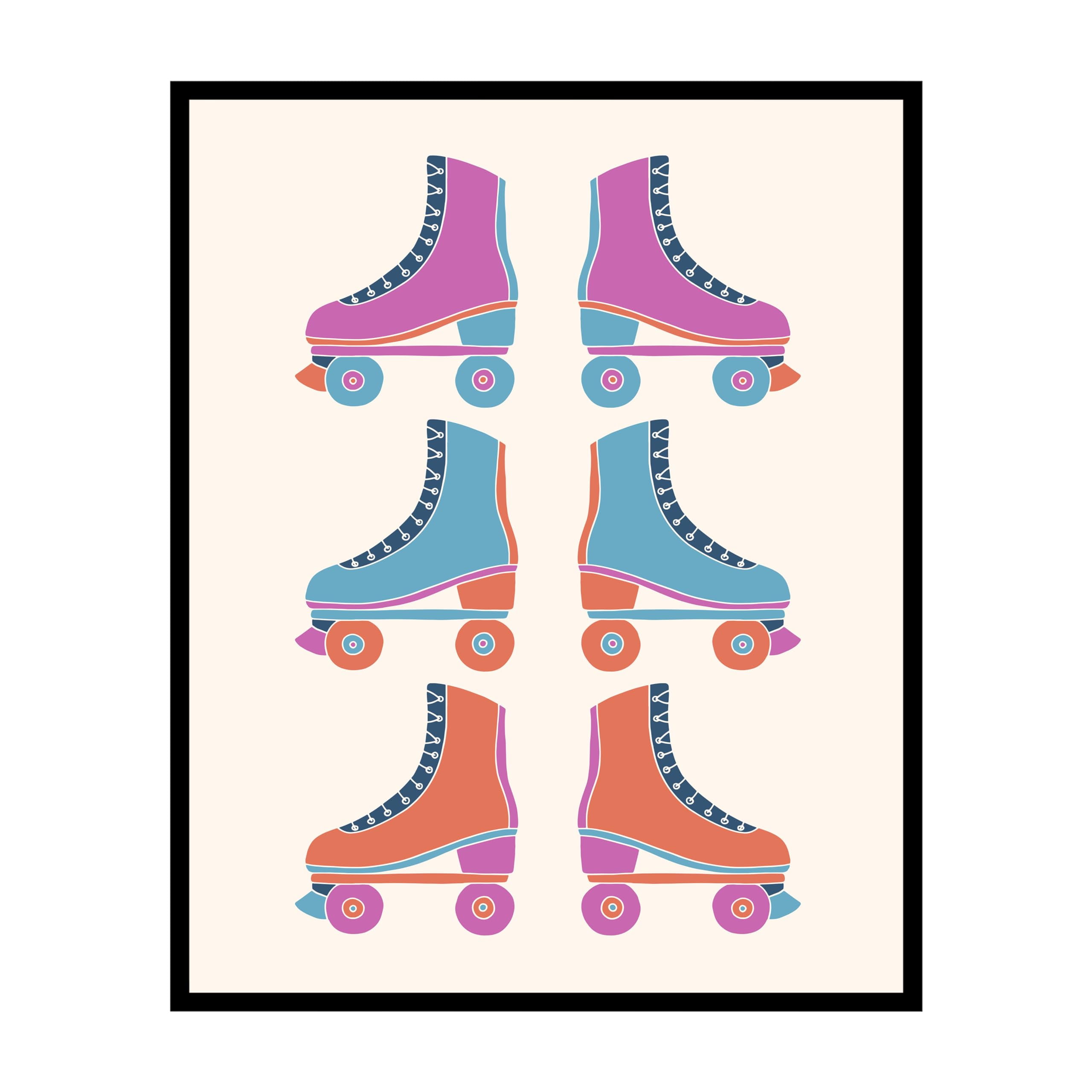 Poster Master Roller Skates Poster - Retro Boho Print - Trendy Art ...