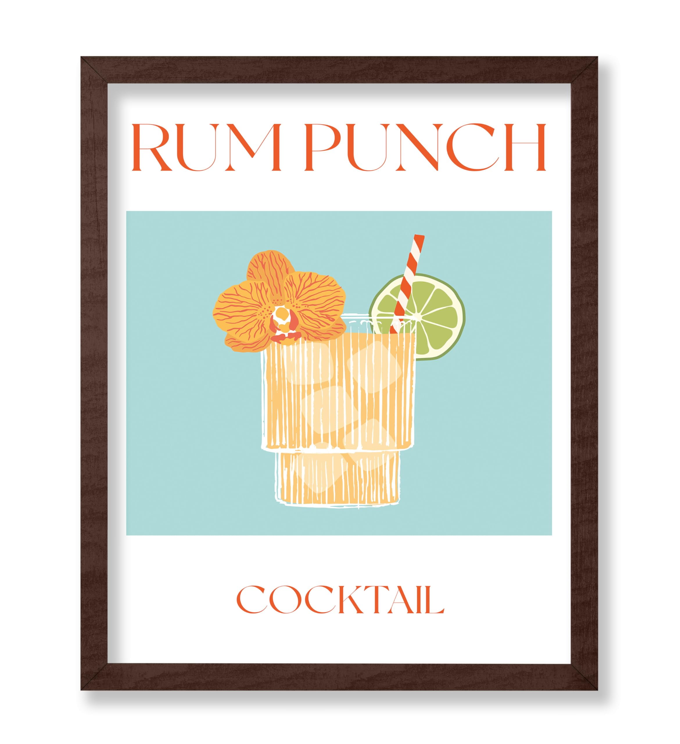 Poster Master Rum Punch Poster - Retro Cocktail Print - Alcohol Art ...