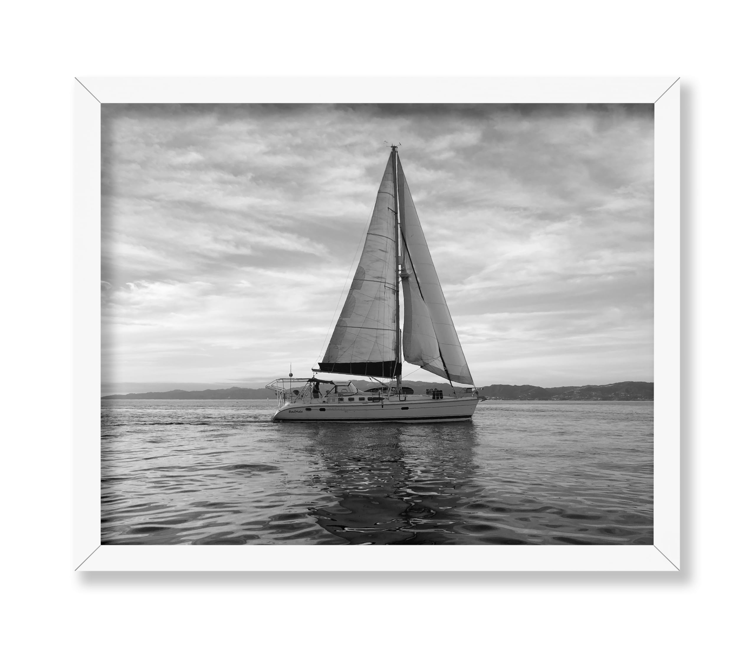 Poster Master Sailboat Poster - Sailboat at Sea Print - Seascape Art ...