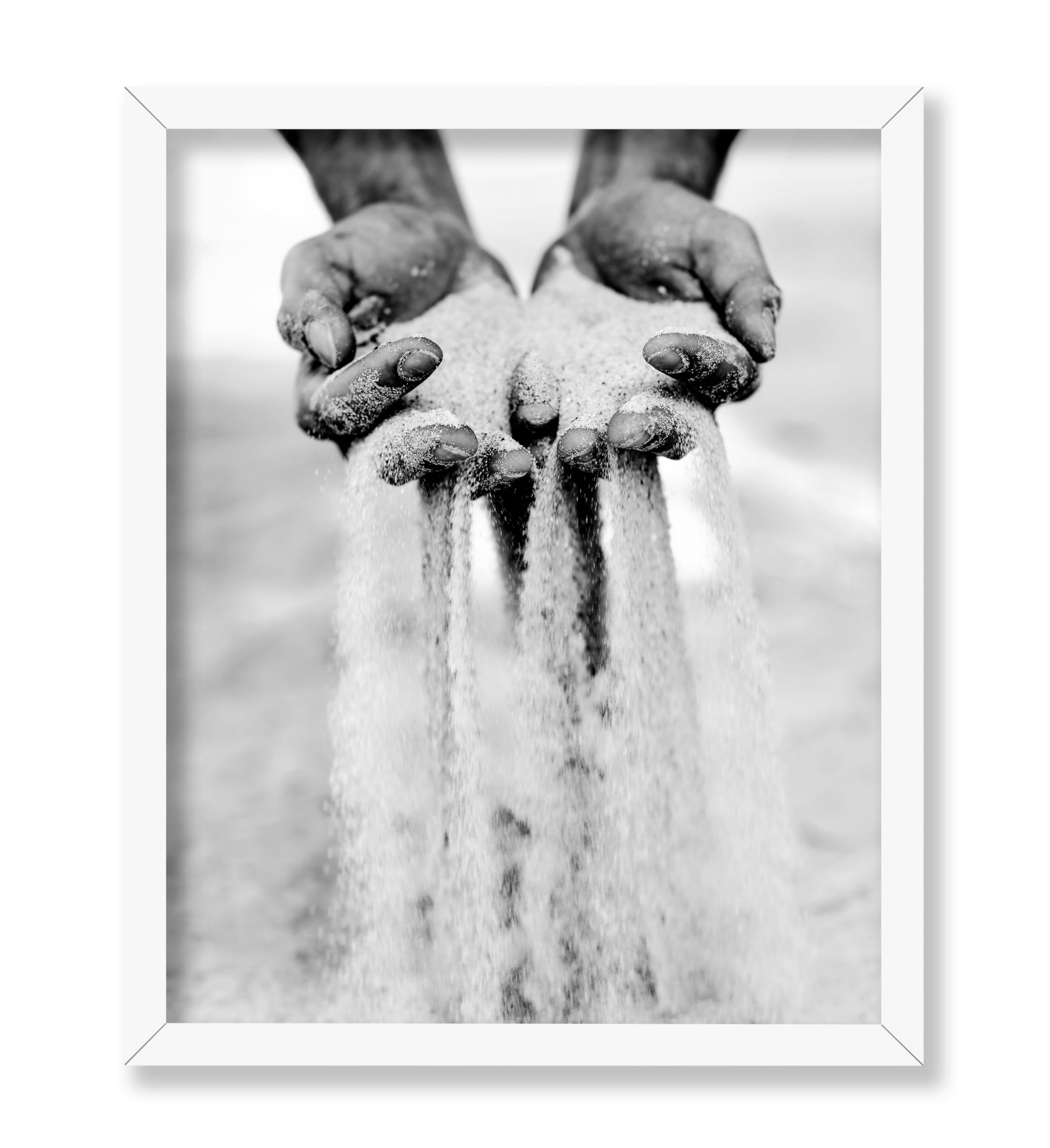 Poster Master Sand Slipping Through Fingers Poster - Hands Holding Sand ...