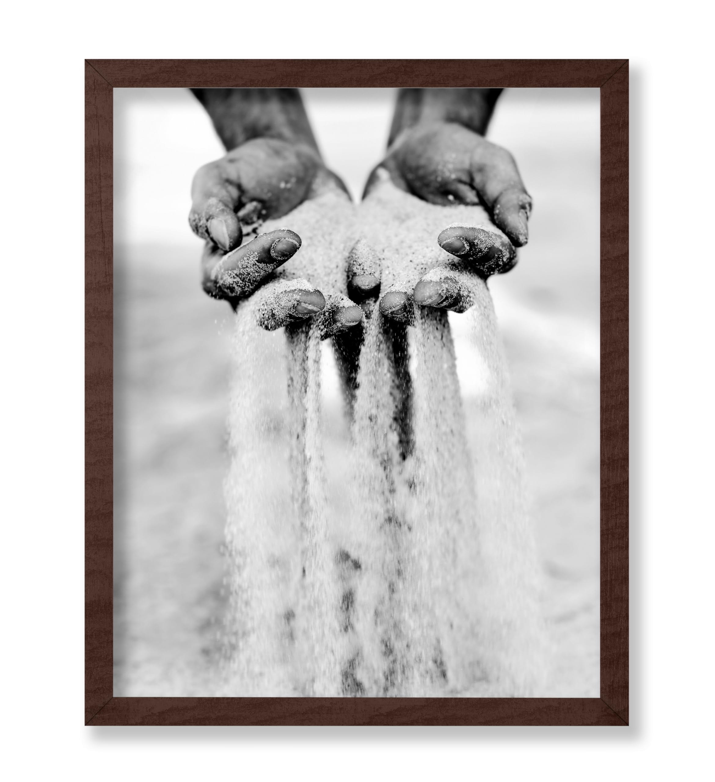 Poster Master Sand Slipping Through Fingers Poster - Hands Holding Sand ...