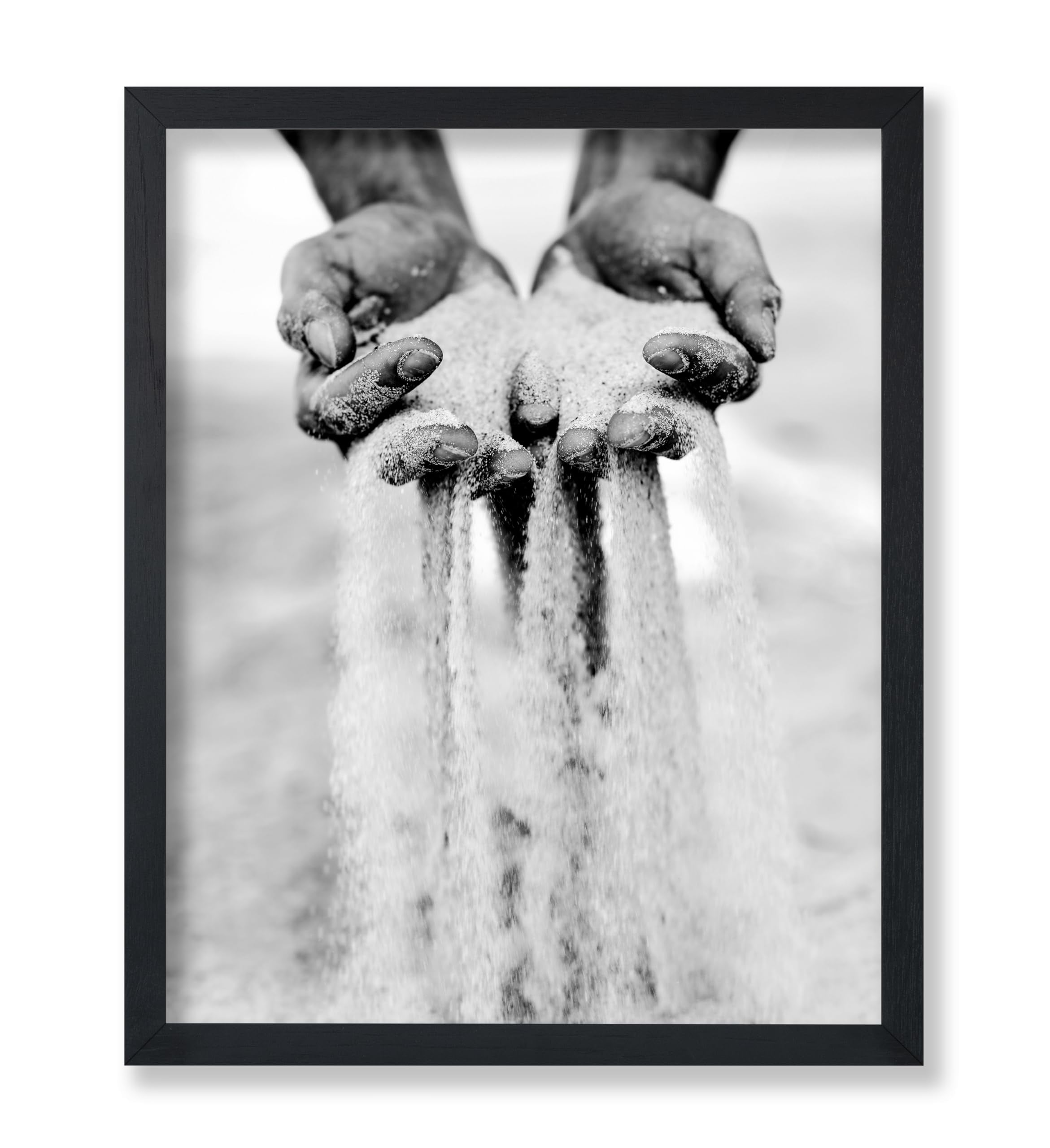 Poster Master Sand Slipping Through Fingers Poster - Hands Holding Sand ...