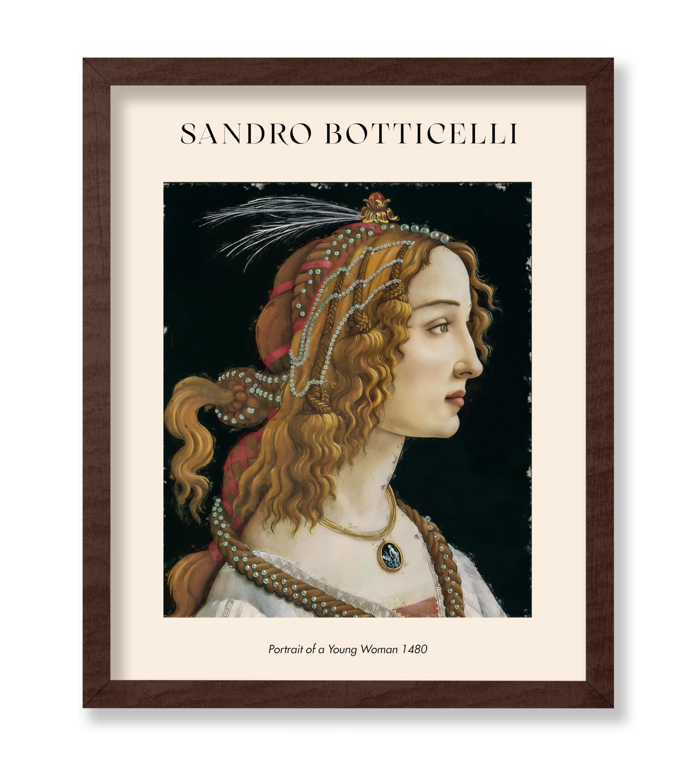 Poster Master Sandro Botticelli Poster - Portrait of a Young Man ...