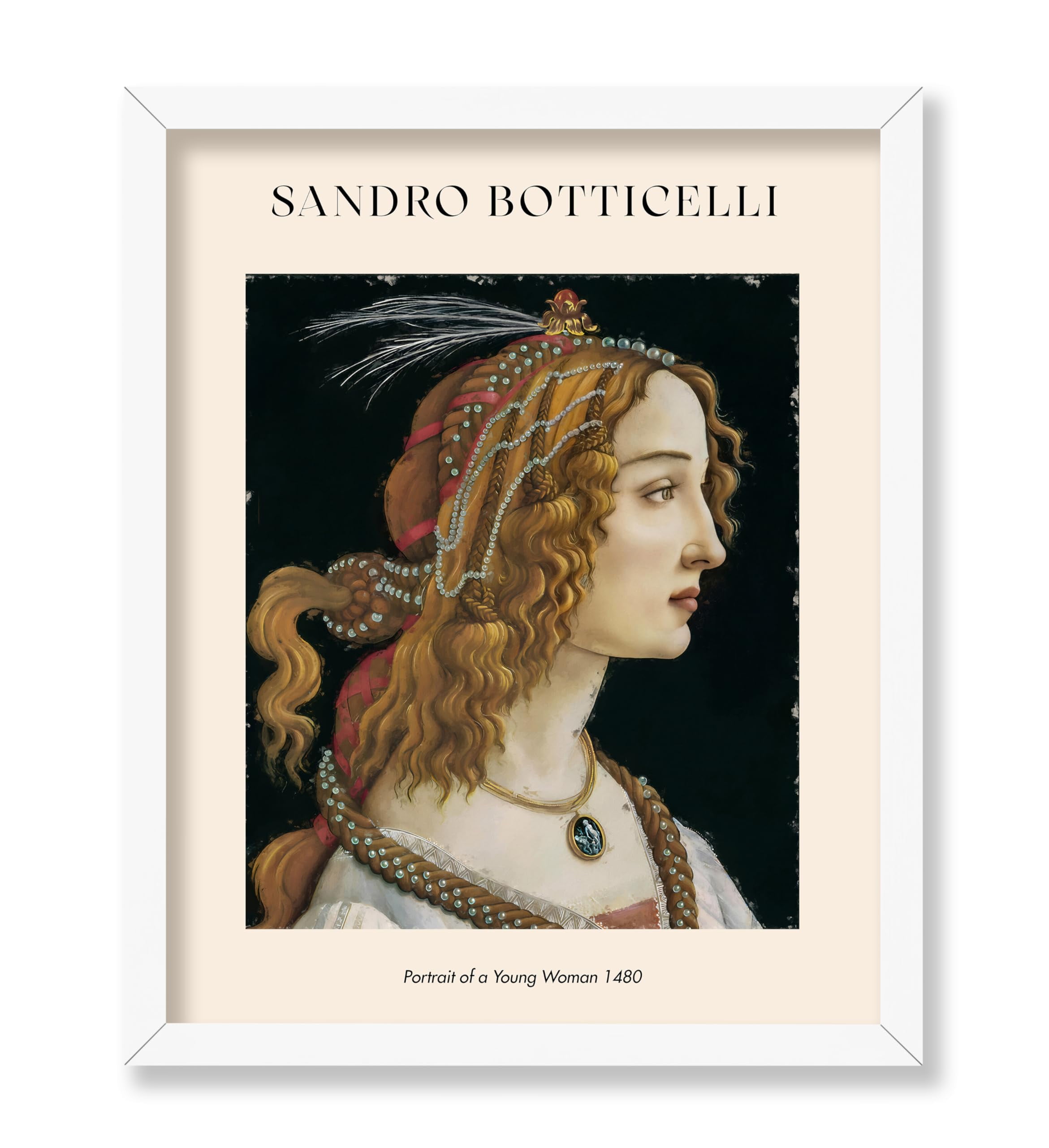 Poster Master Sandro Botticelli Poster - Portrait of a Young Man ...