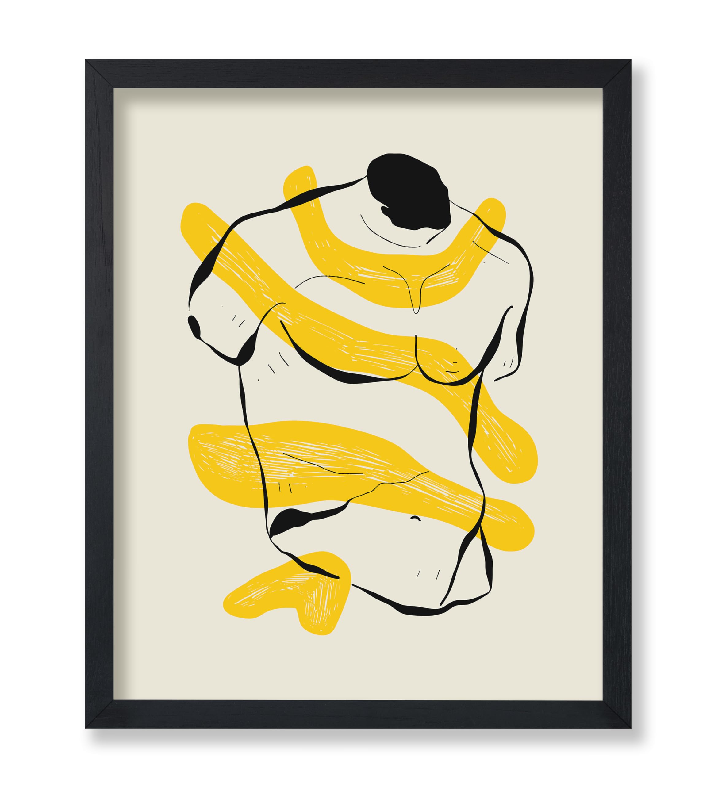 Poster Master Sculpture Poster - Retro Man's Torso Print - Drawing Art ...
