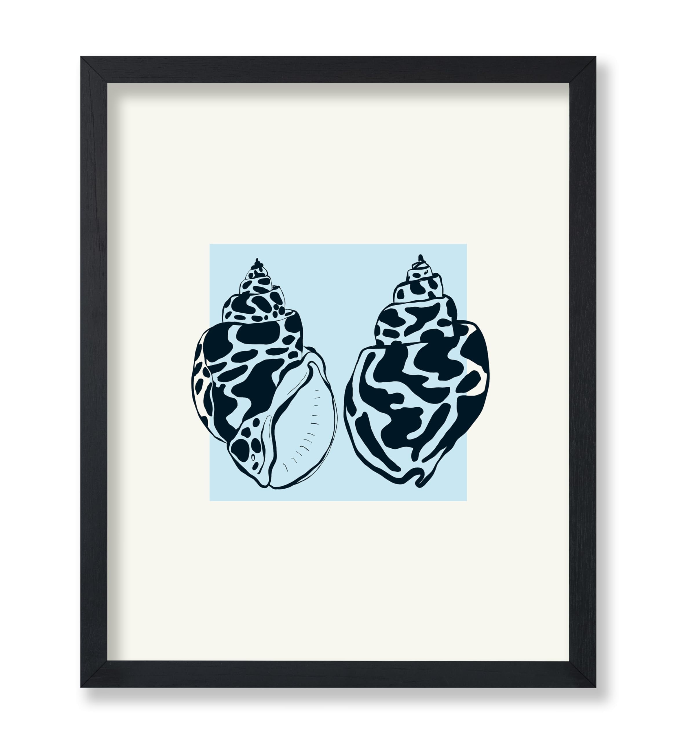 Poster Master Seashell Poster - Retro Marine Life Print - Ocean Art ...