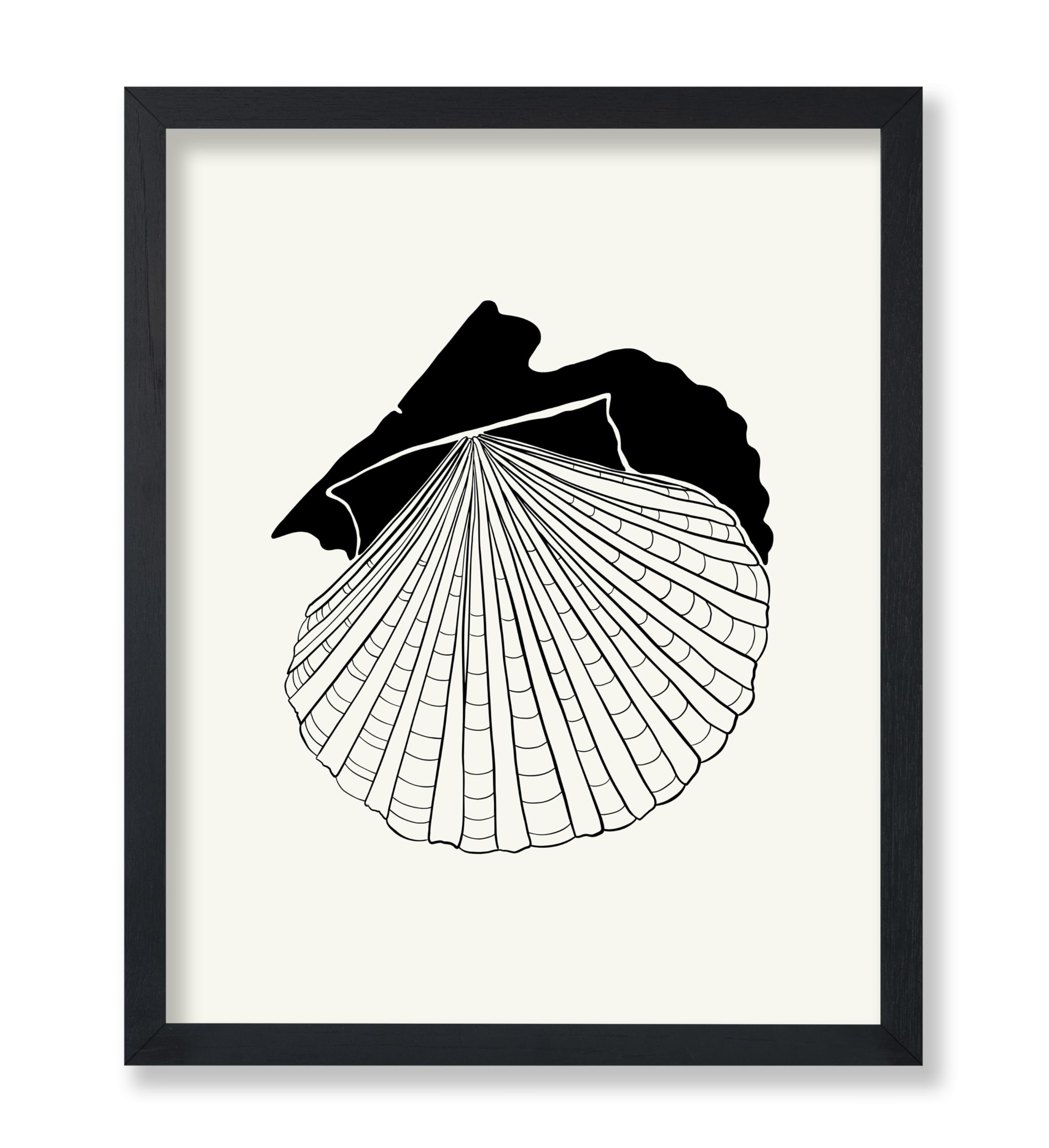 Poster Master Seashell Poster - Retro Peregrinella Print - Marine Life ...