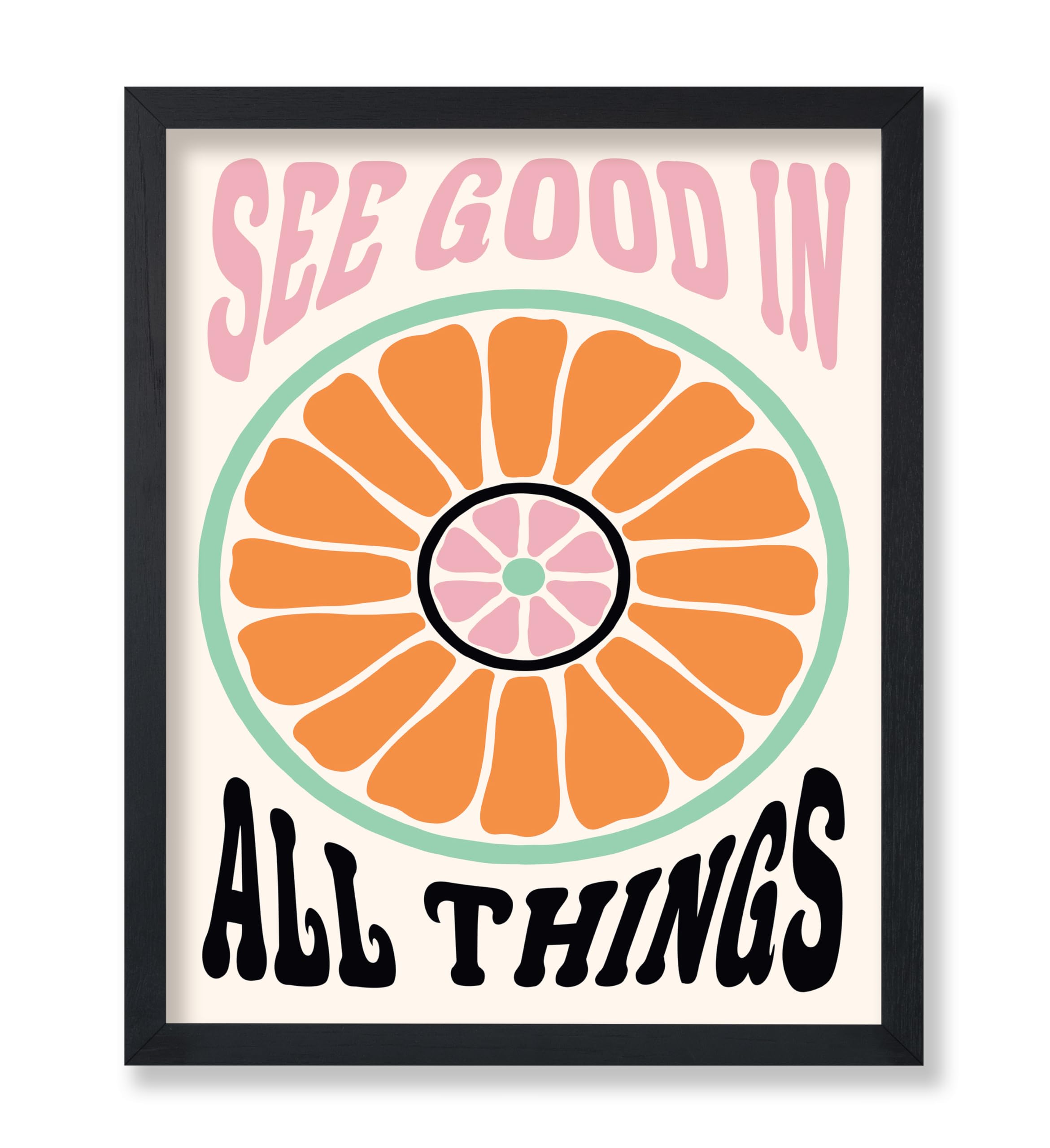 Poster Master See Good In All Things Poster - Retro Motivational Print ...