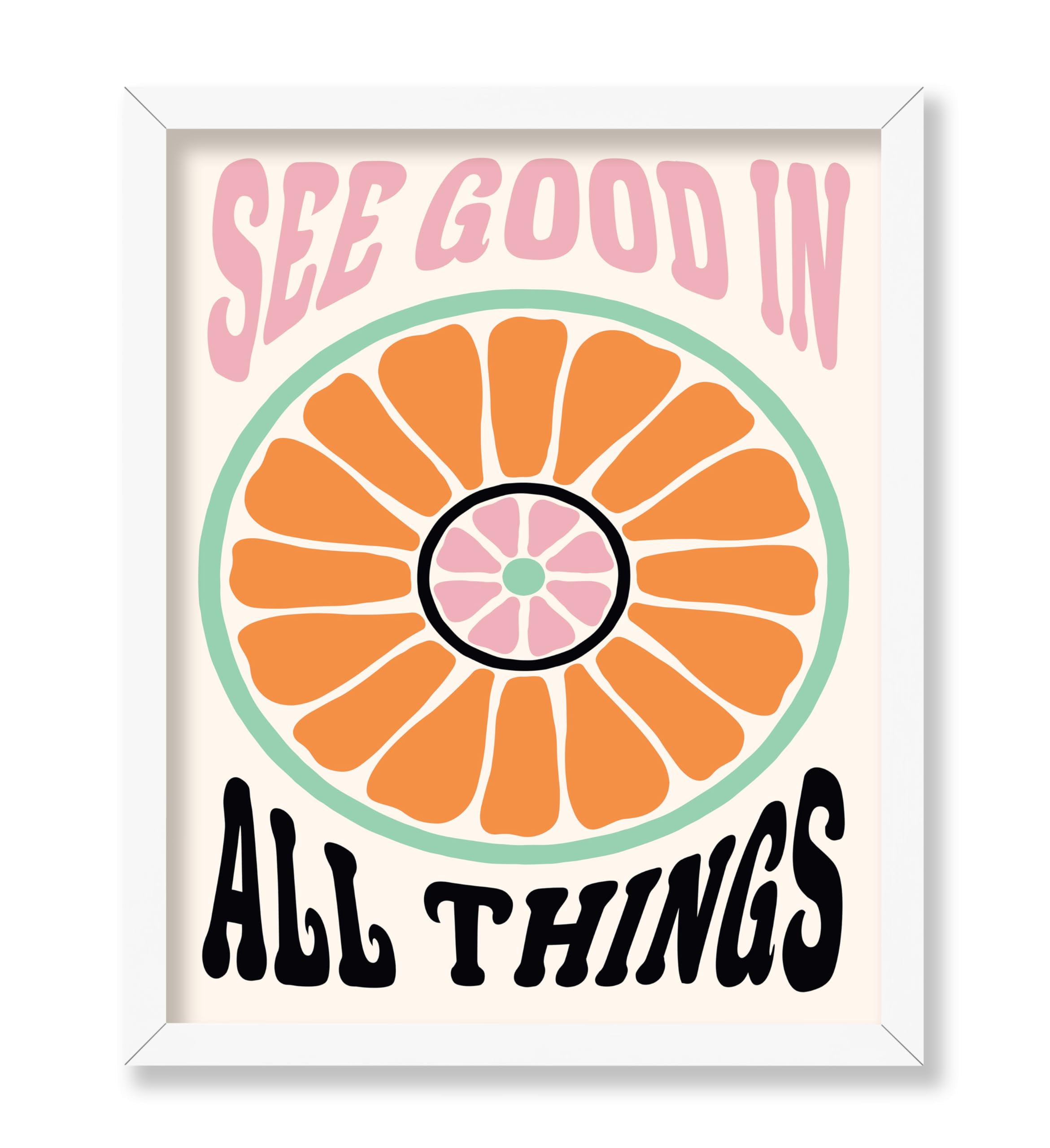 Poster Master See Good In All Things Poster - Retro Motivational Print ...