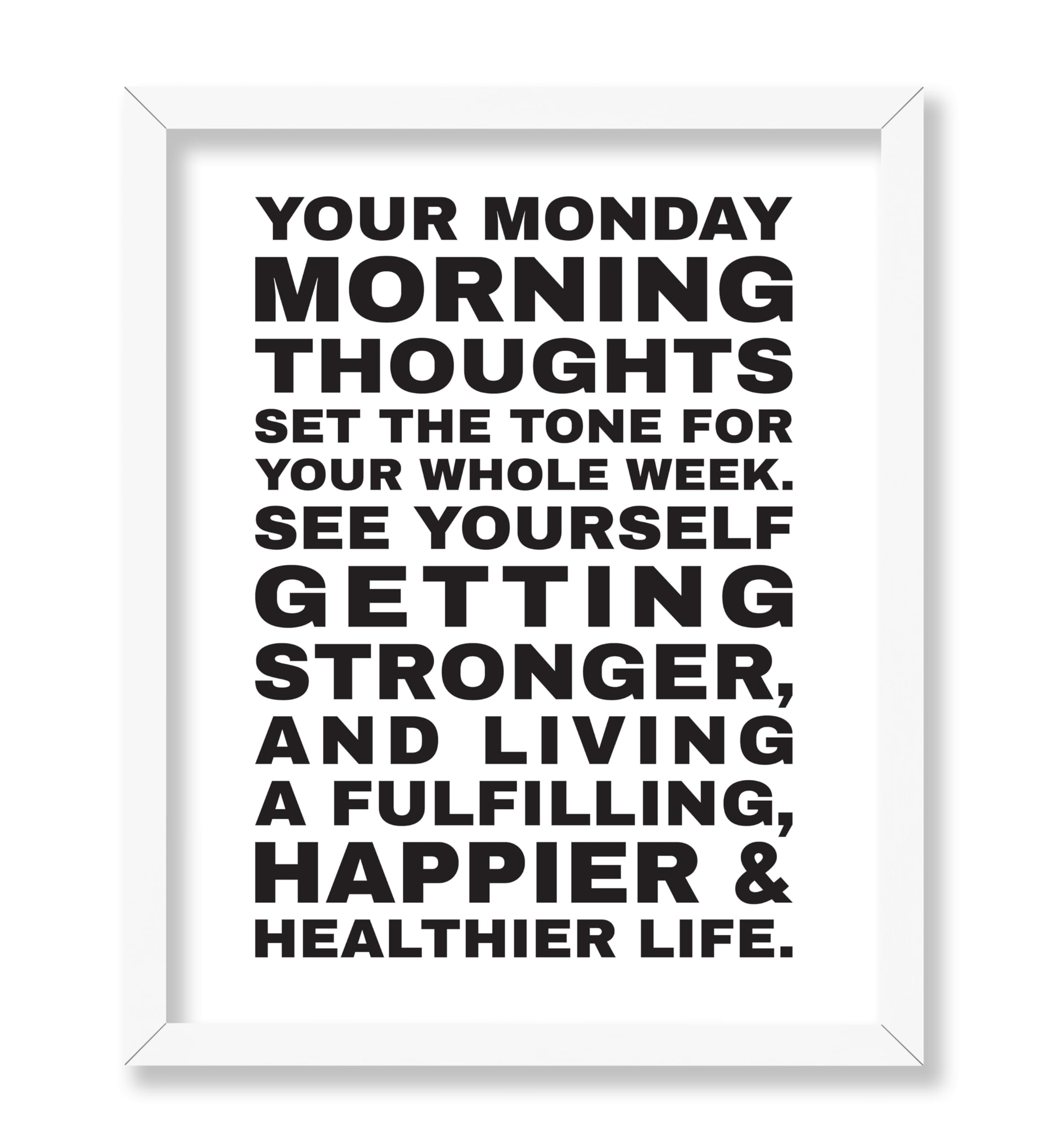 Poster Master See Yourself Getting Stronger Poster - White Healthier ...