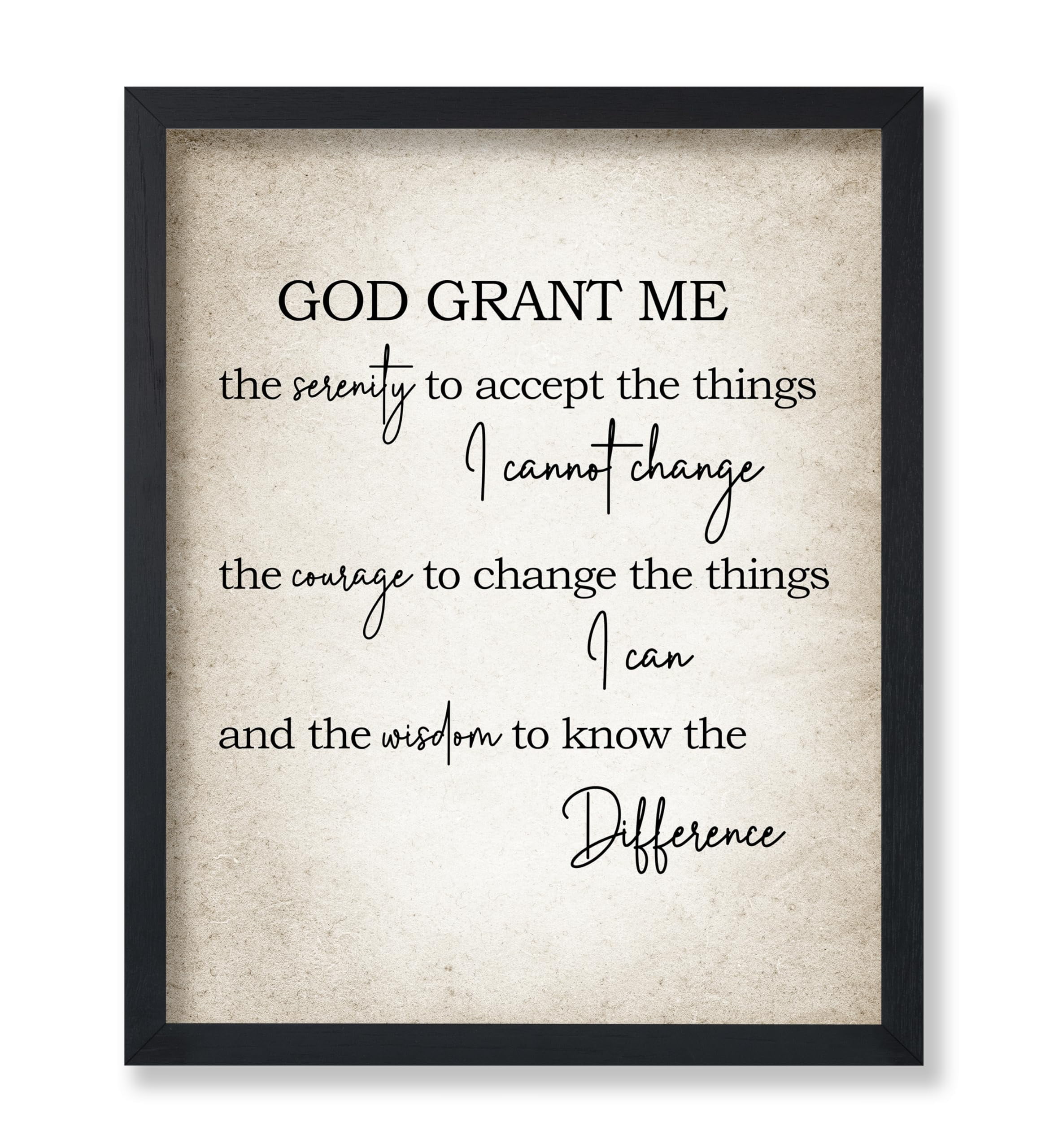 Poster Master Serenity Prayer Poster - God Grant Me Sign Print ...