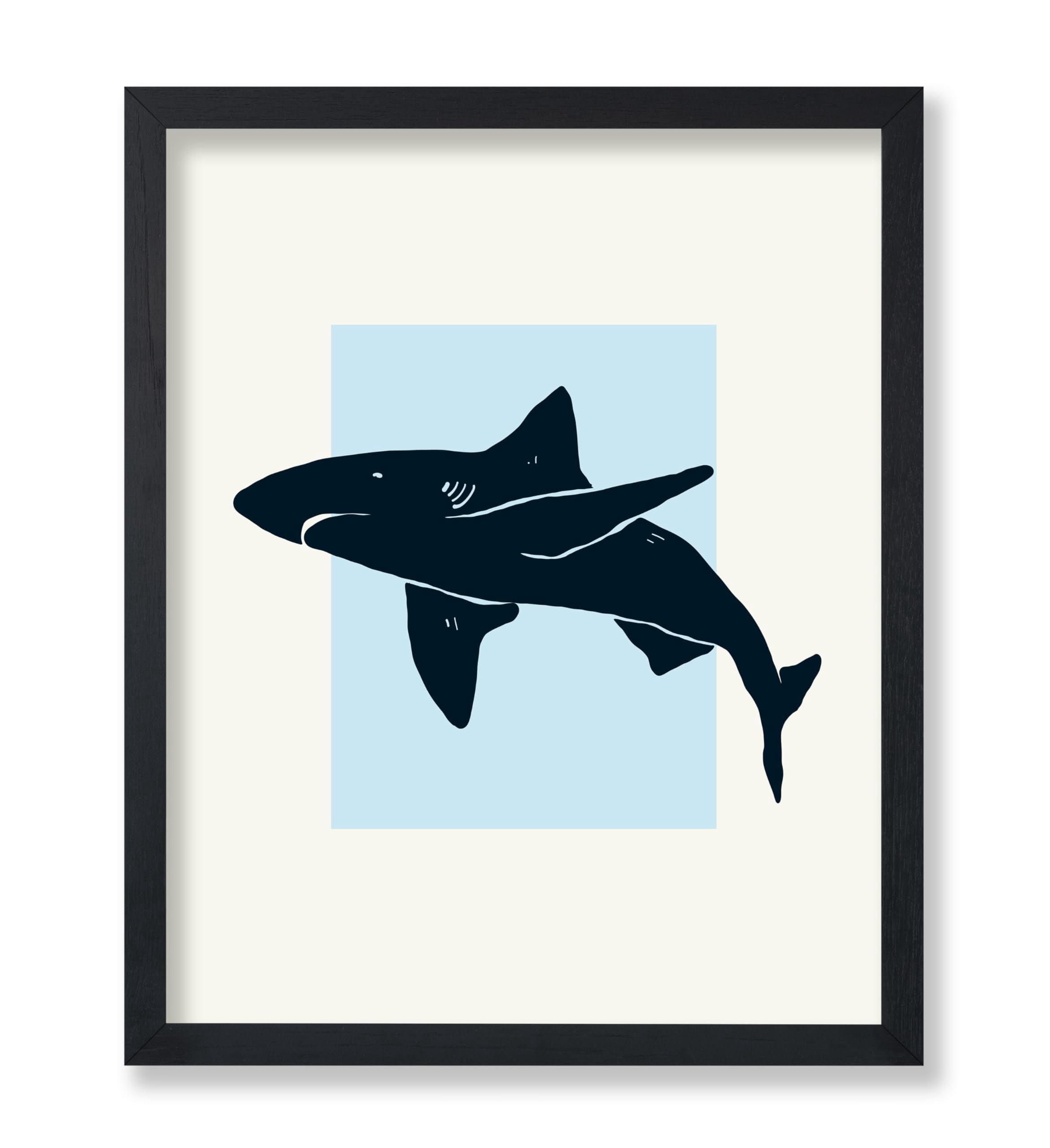 Poster Master Shark Poster - Retro Aquatic Print - Ocean Art - Marine ...