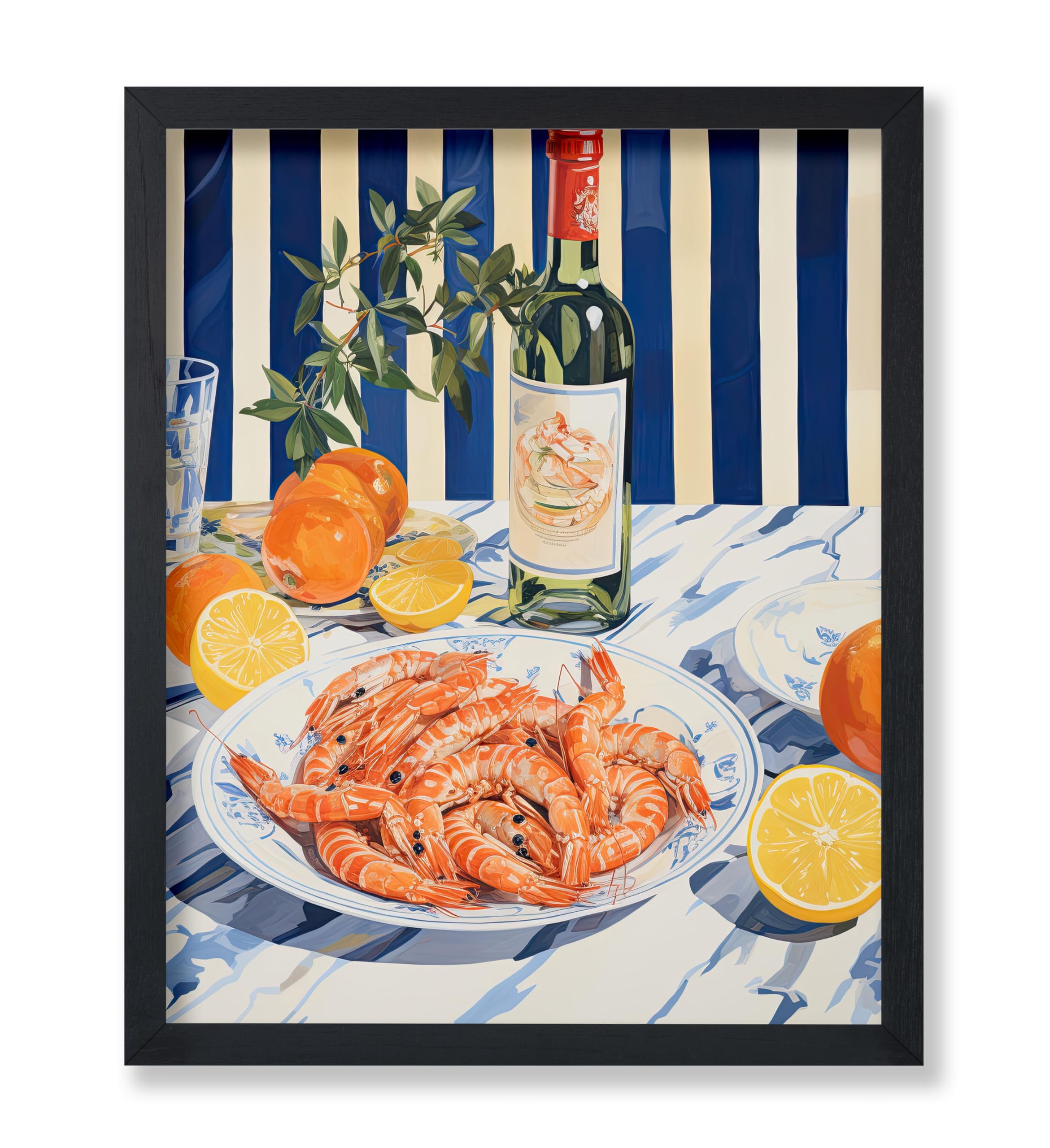 Poster Master Shrimp and Oranges Poster - Food & Drink Print - Prawns ...