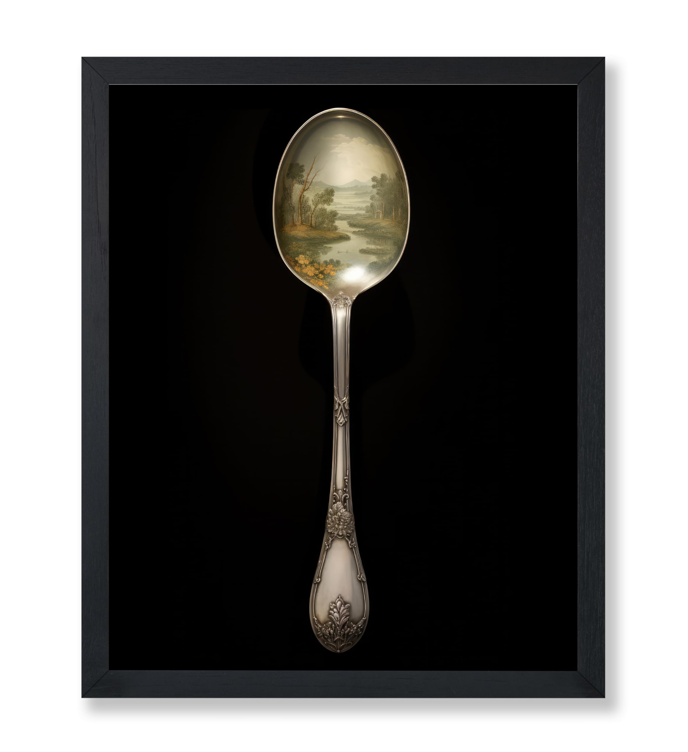 Poster Master Silver Spoon Poster - Retro Landscape Reflection Print ...