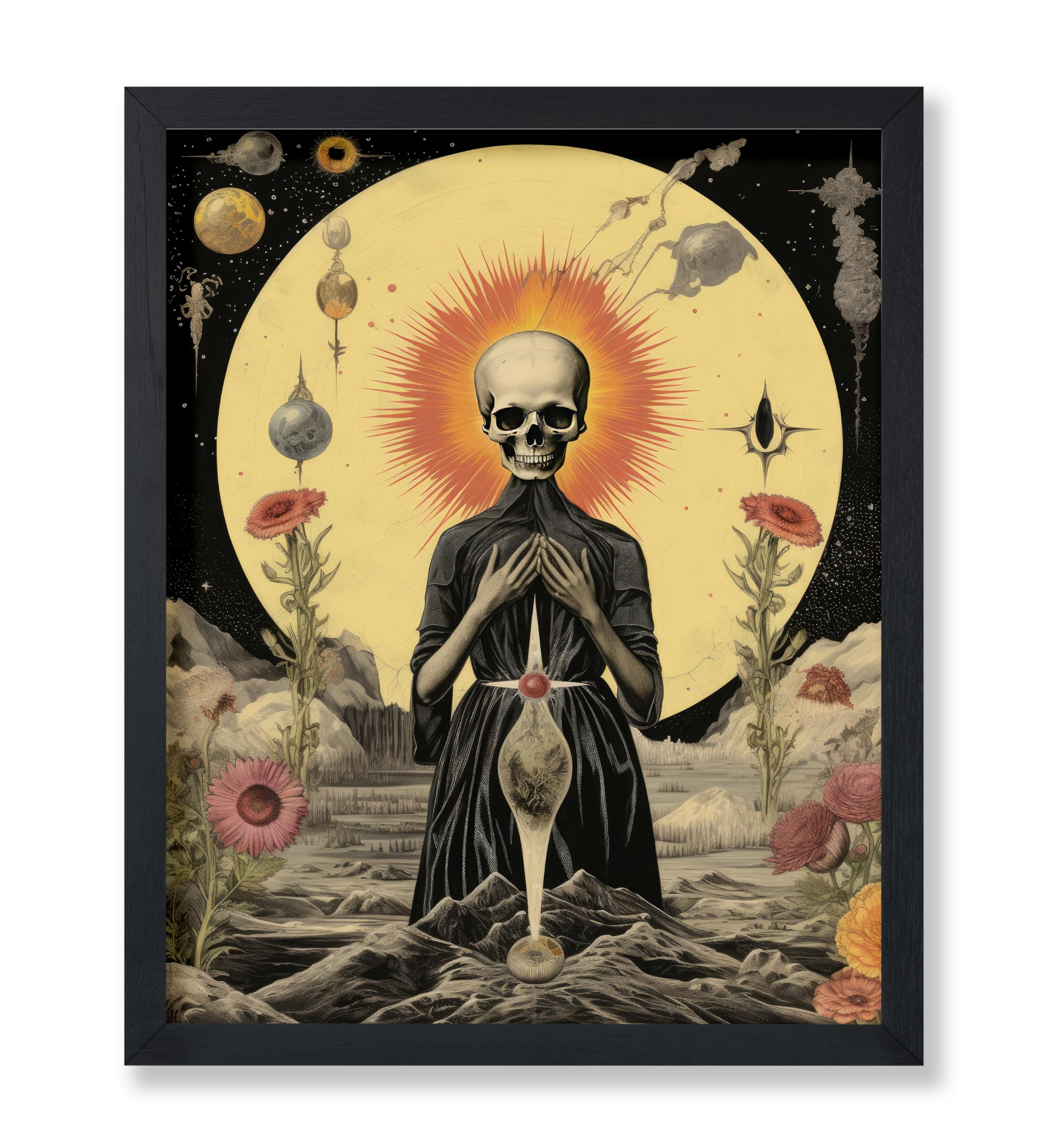 Poster Master Skeleton Poster - Trippy Skeleton Print - Psychedelic Art ...