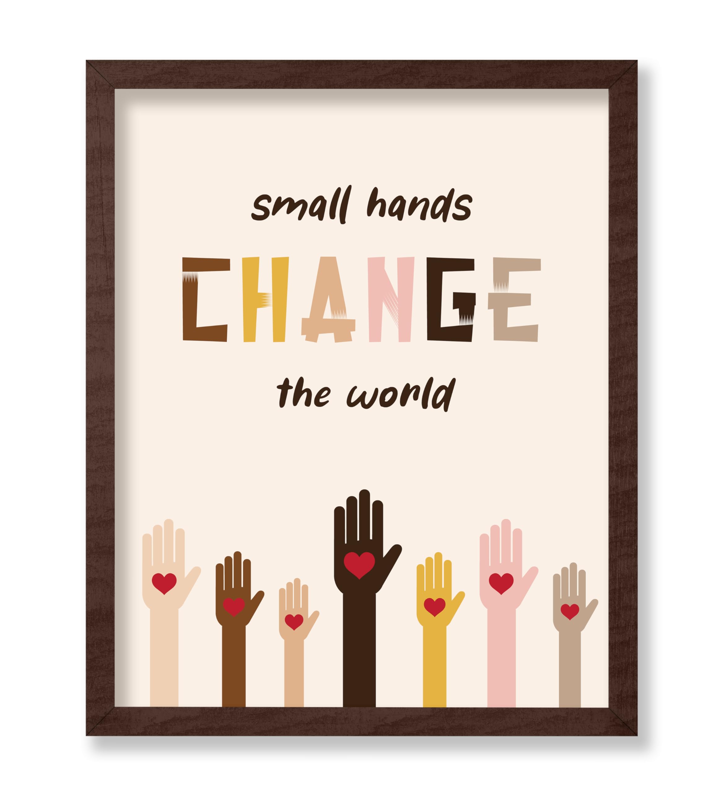 Poster Master Small Hands Change The World Poster - Motivational Print ...