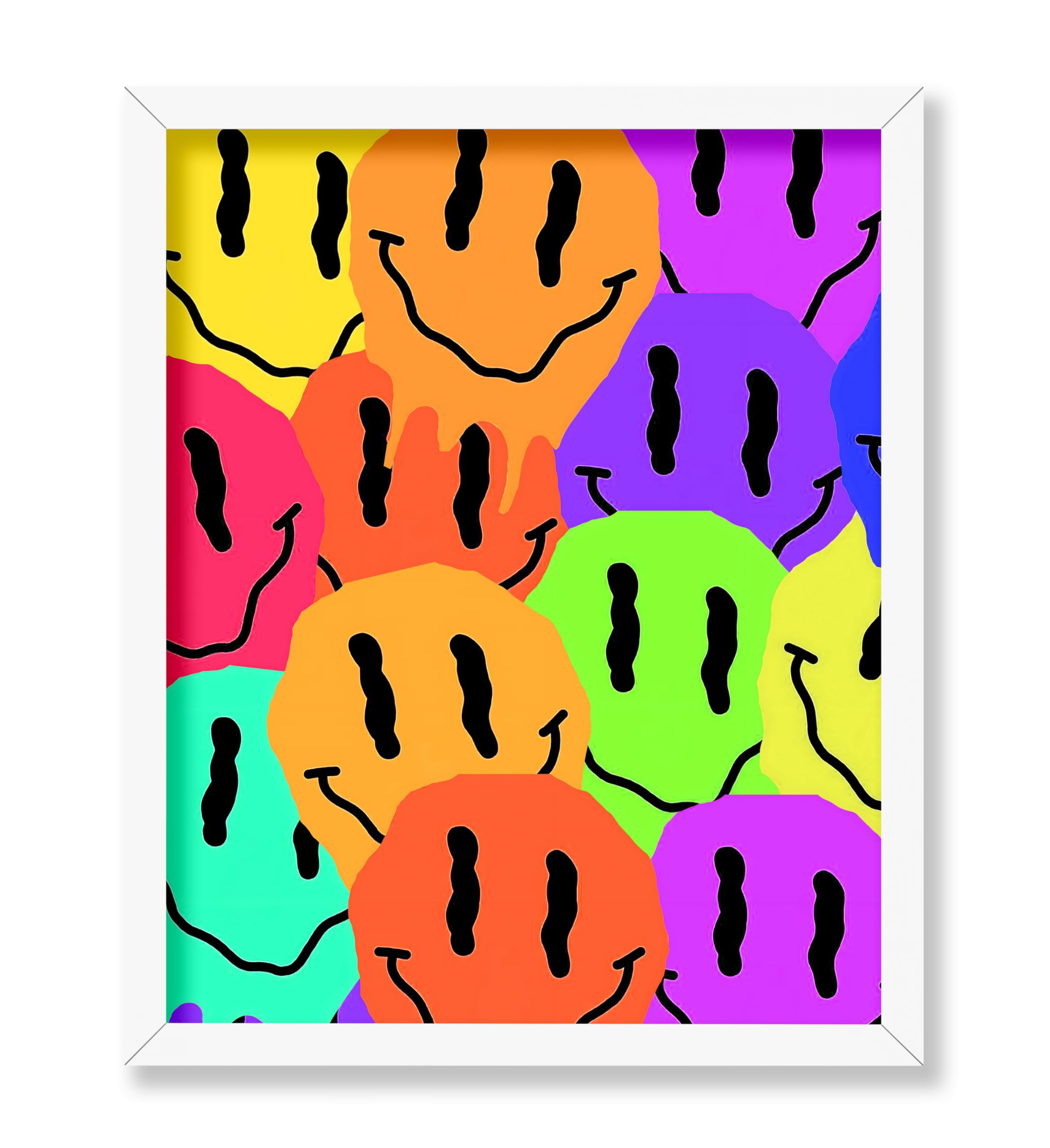Poster Master Smiley Faces Poster - Melting Smiley Faces Print ...