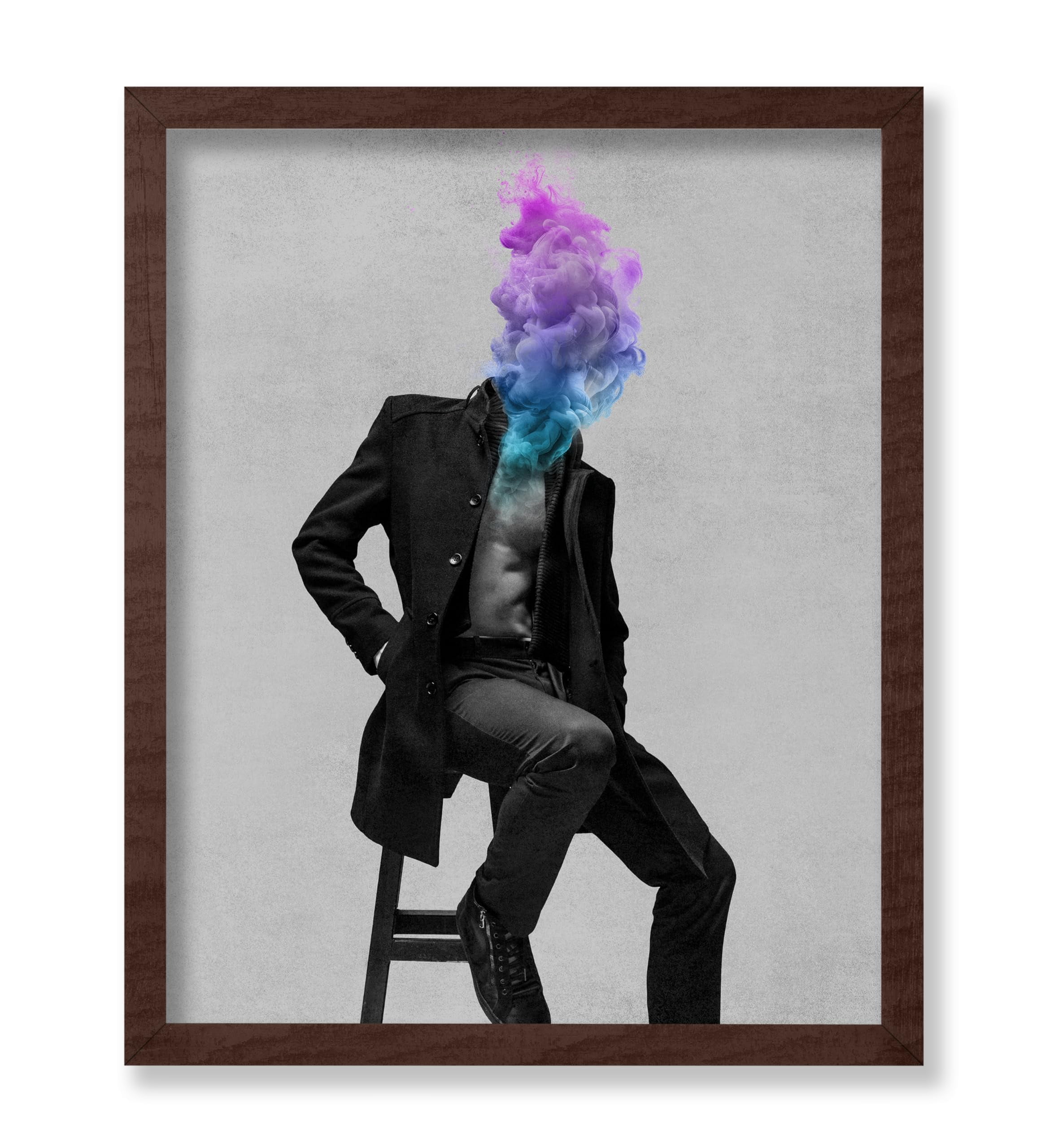 Poster Master Smoke Poster - Gentleman Print - Collage Art - Fashion ...
