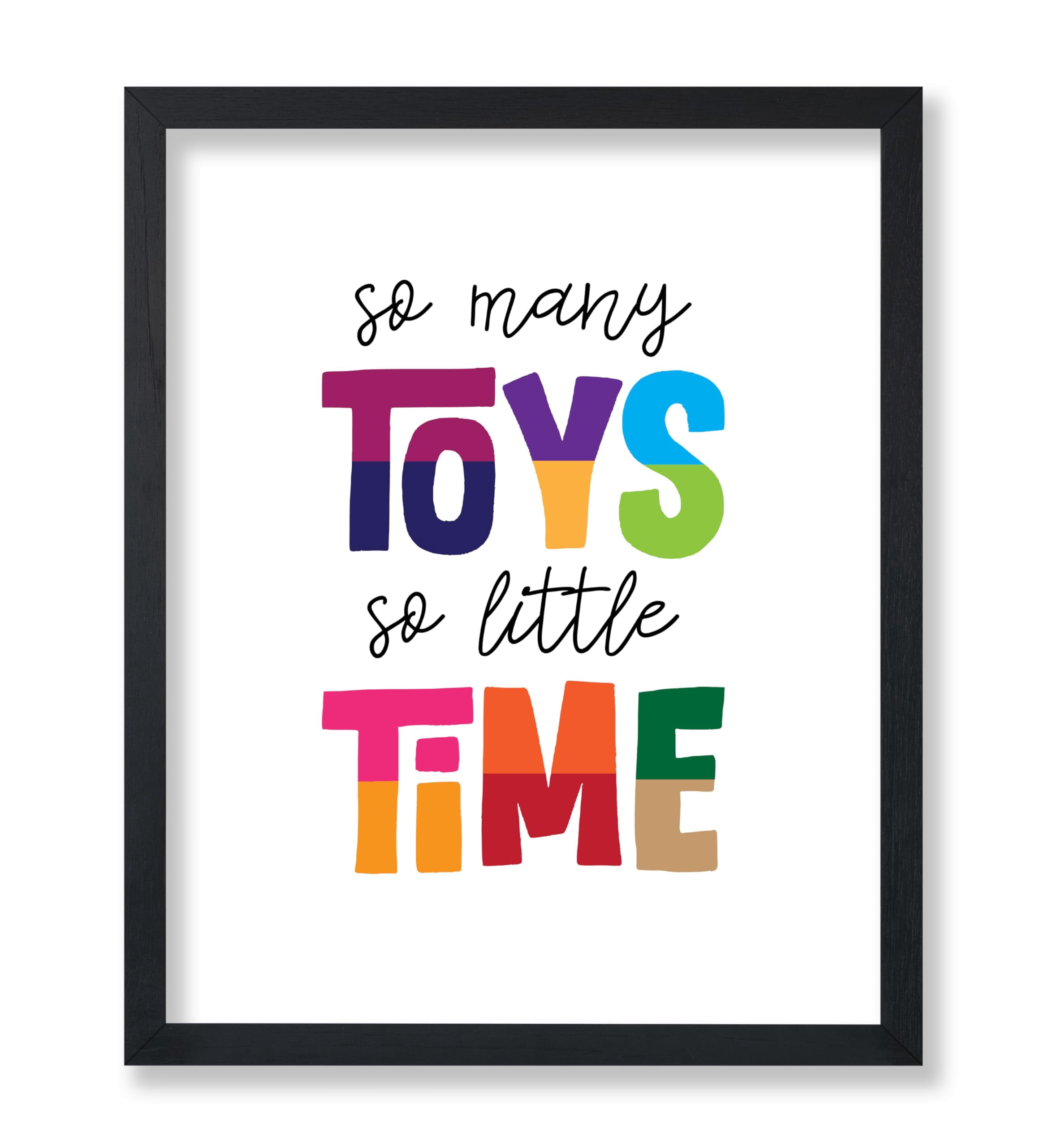 Poster Master So Many Toys So Little Time Poster - Typography Print ...