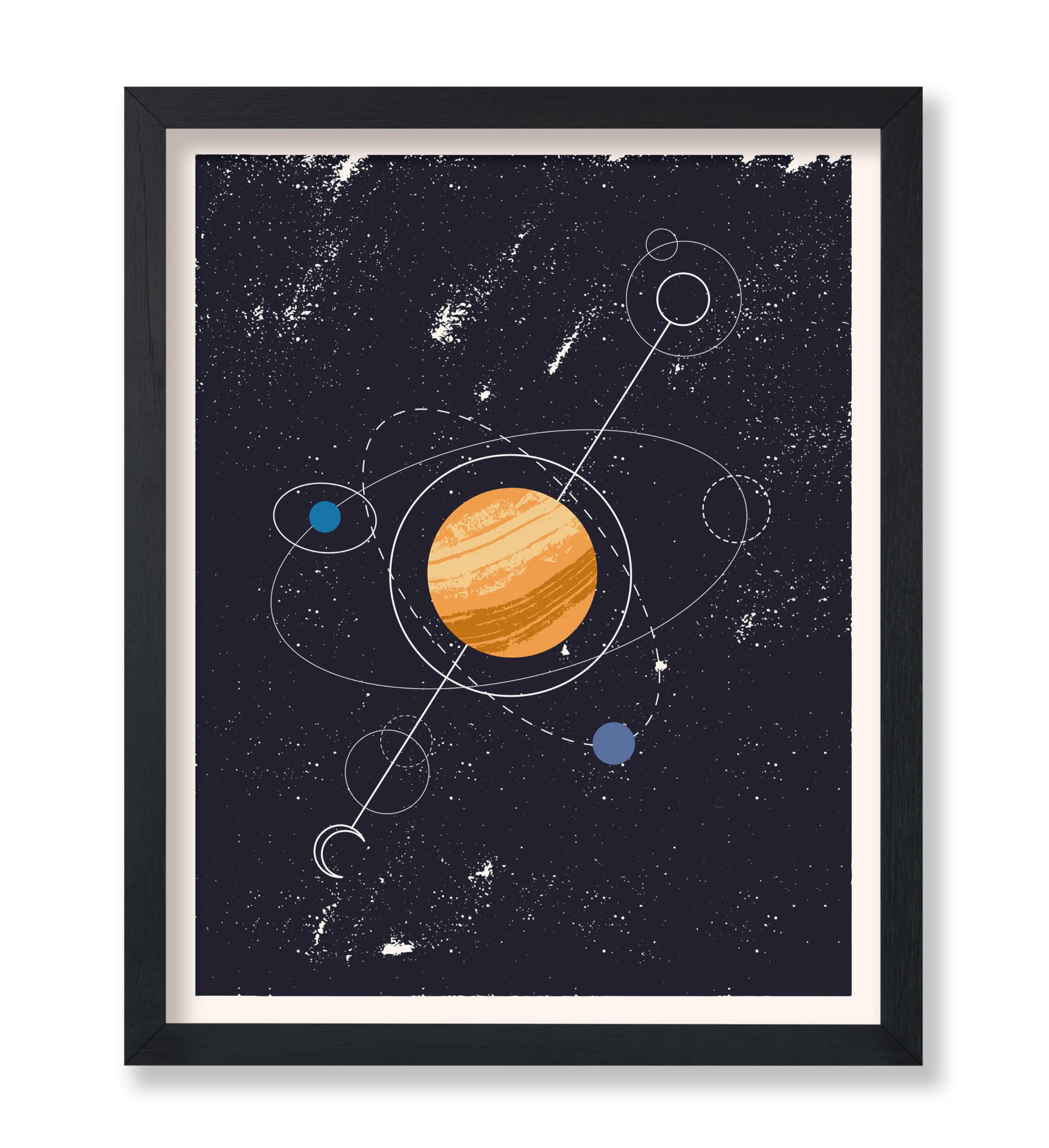 Poster Master Solar System Poster - Galaxy Print - Planets Art - Outer ...