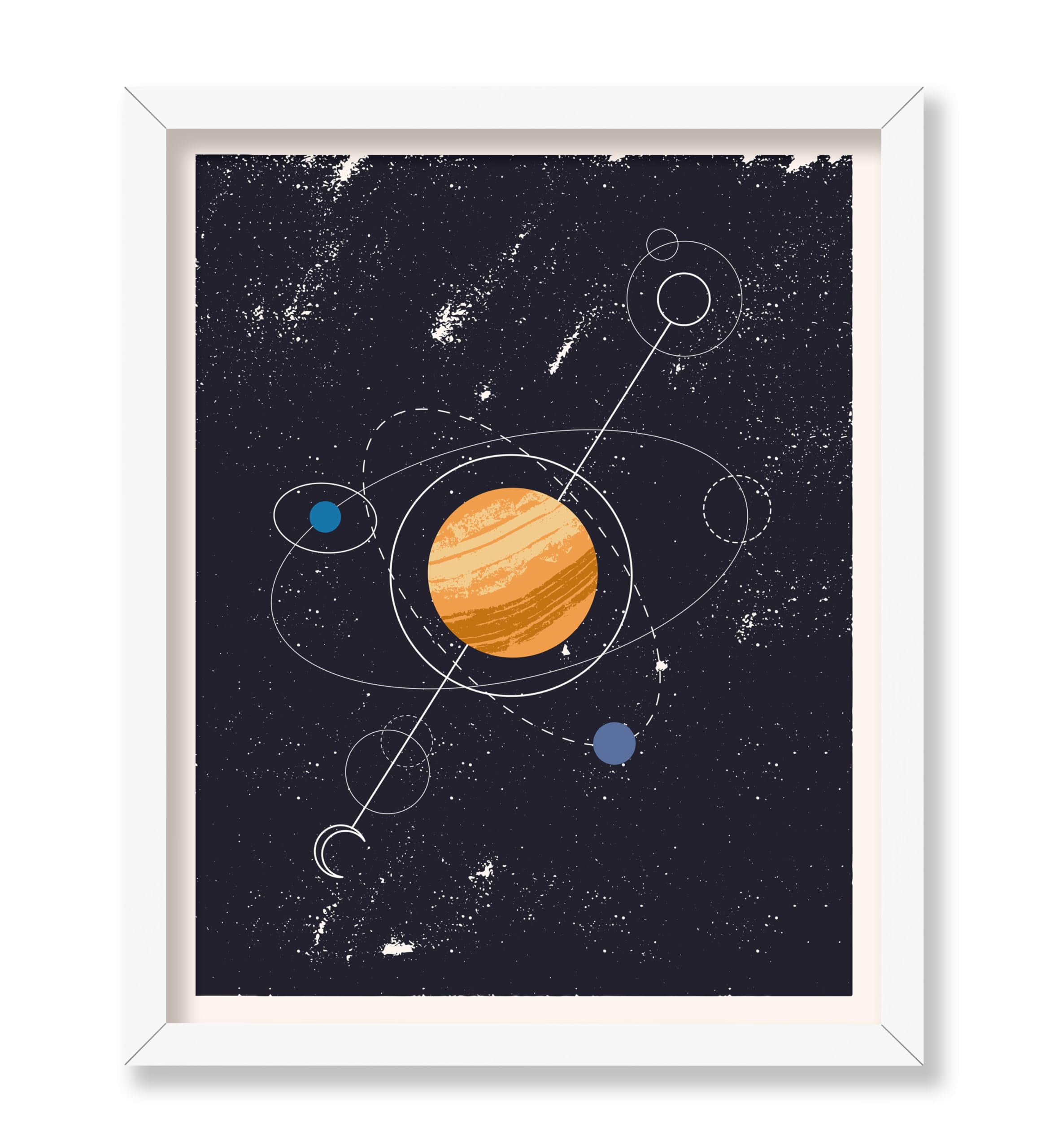 Poster Master Solar System Poster - Galaxy Print - Planets Art - Outer ...