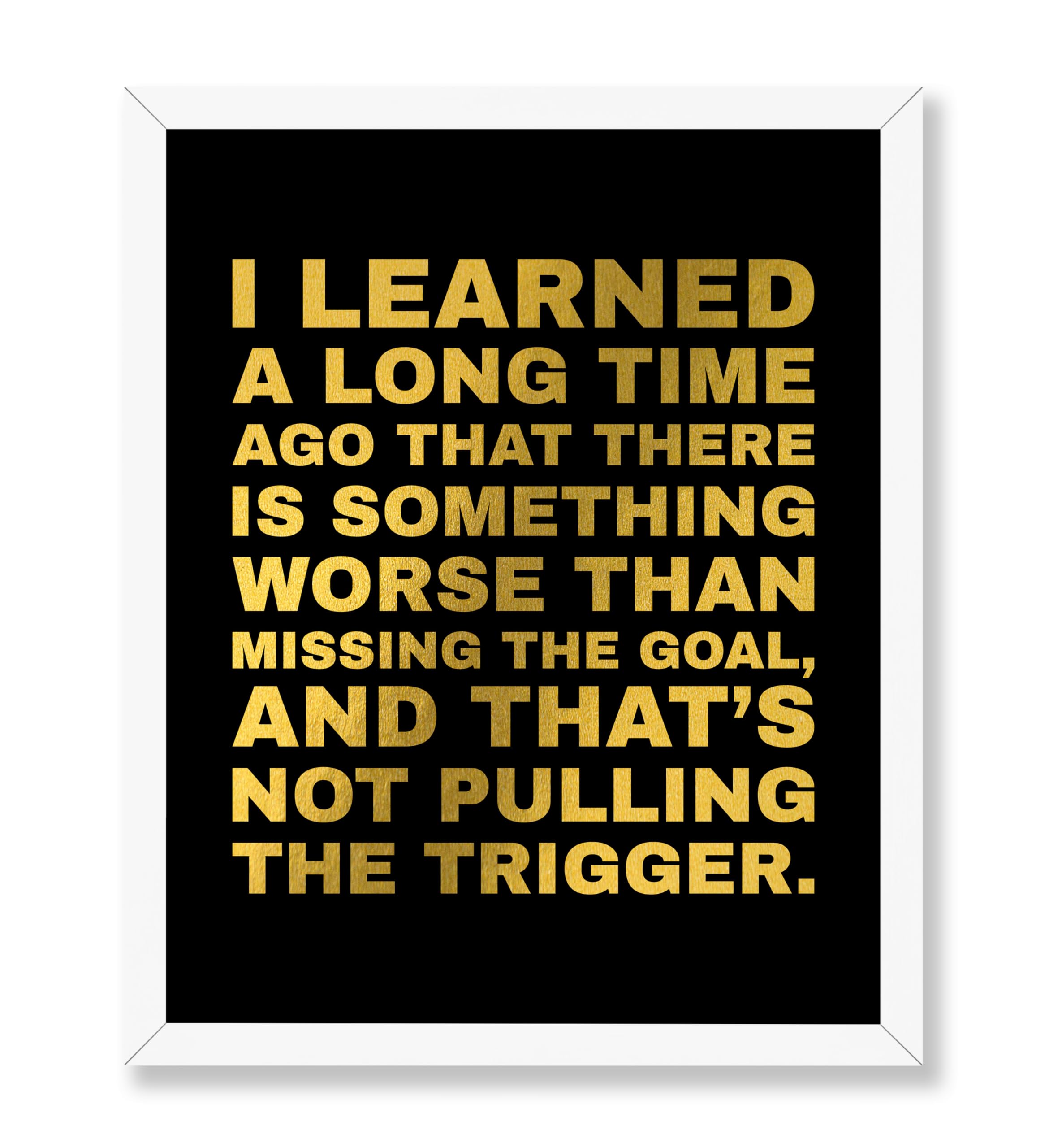 Poster Master Something Worse Than Missing The Goal Poster - Gold ...