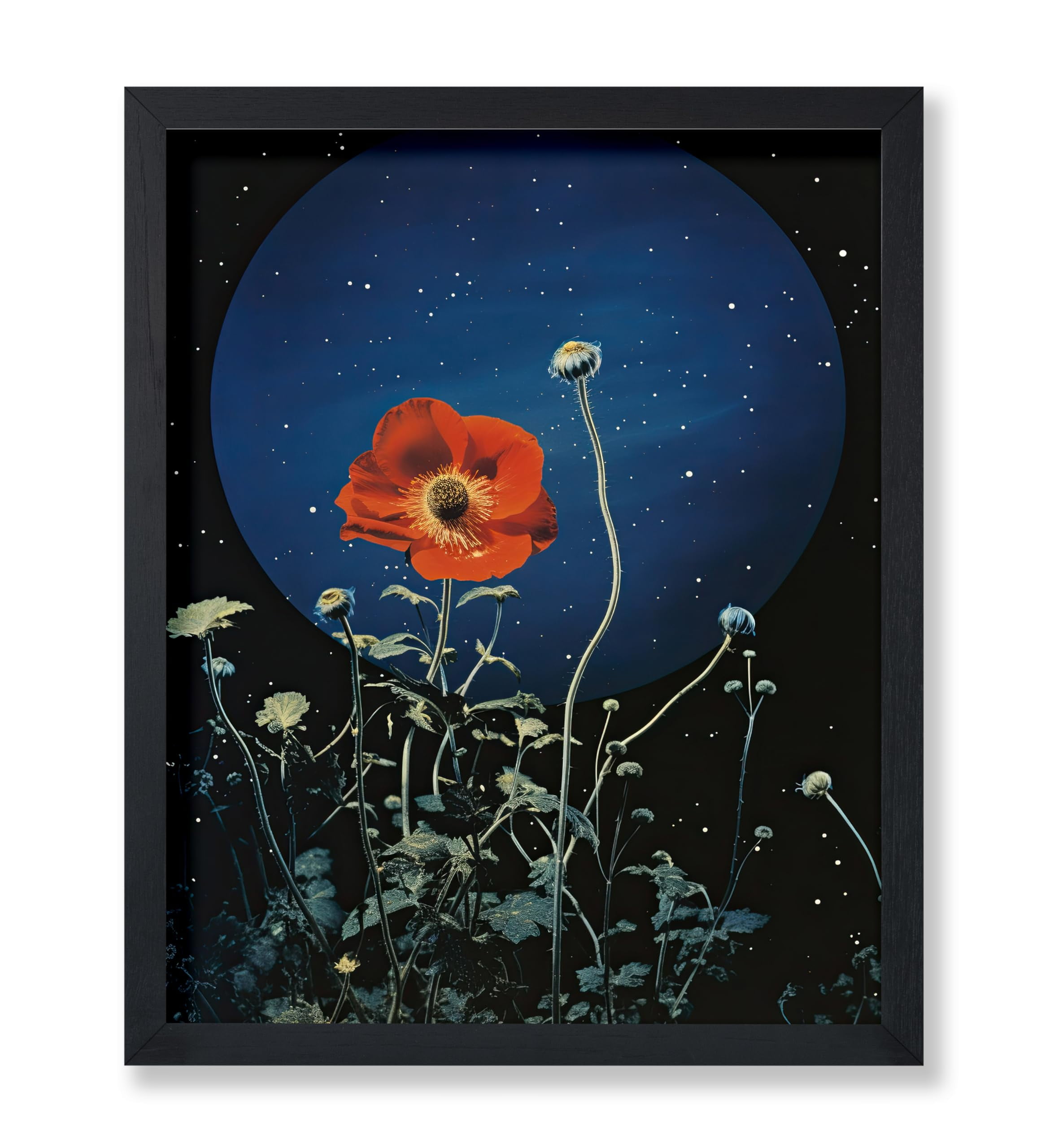 Poster Master Space Poster - Blue Moon Print - Surreal Art - Modern Art ...