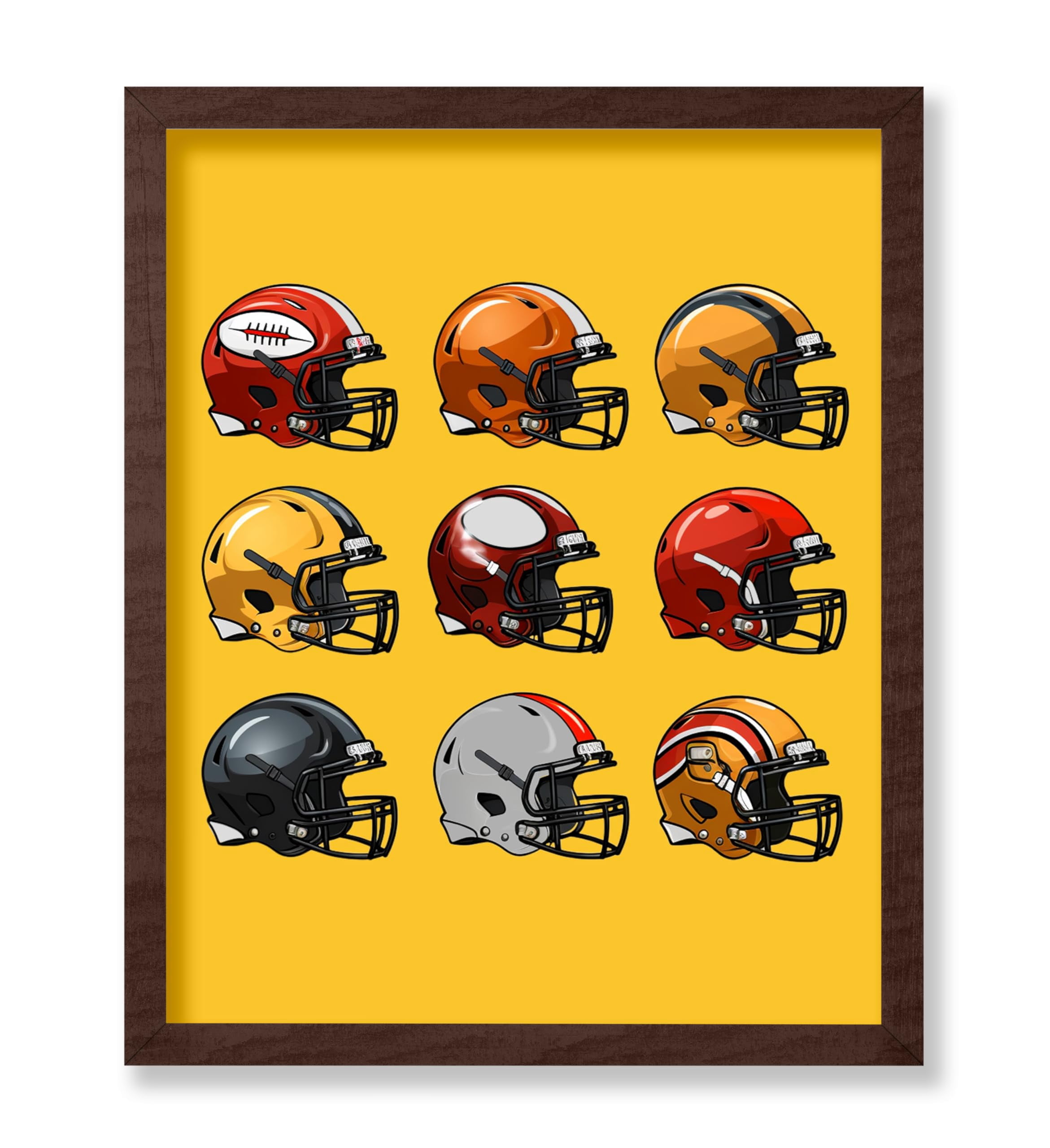 Poster Master Sports Poster - Football Helmets Print - American ...