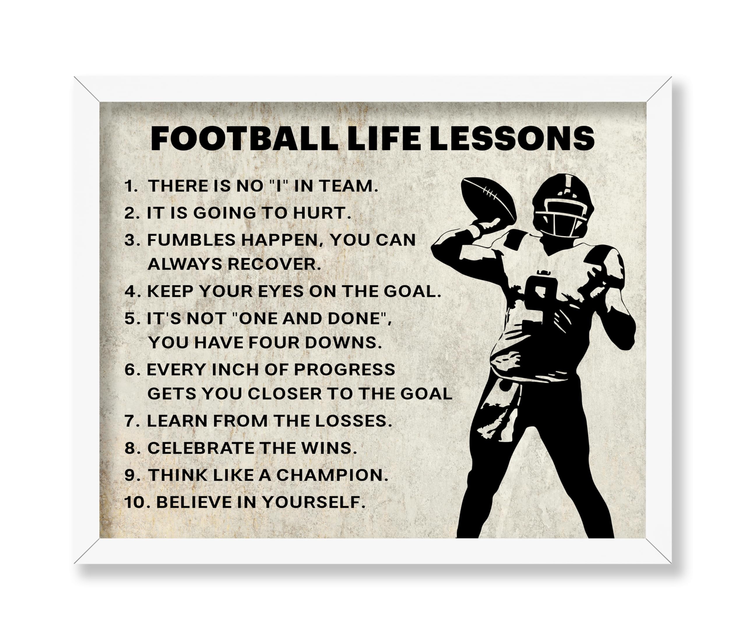 Poster Master Sports Poster - Football Life Lessons Print - Football ...