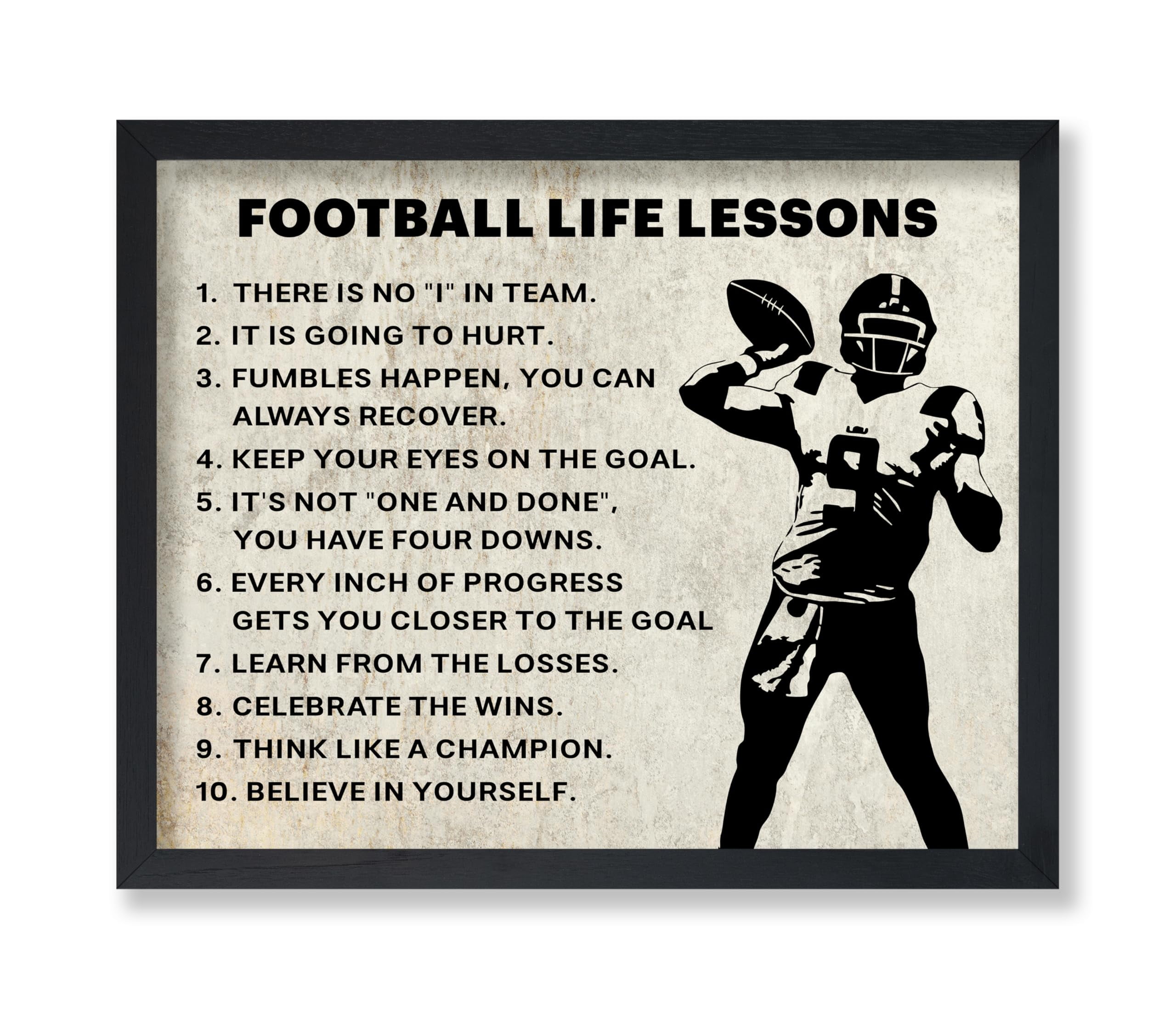 Poster Master Sports Poster - Football Life Lessons Print - Football ...