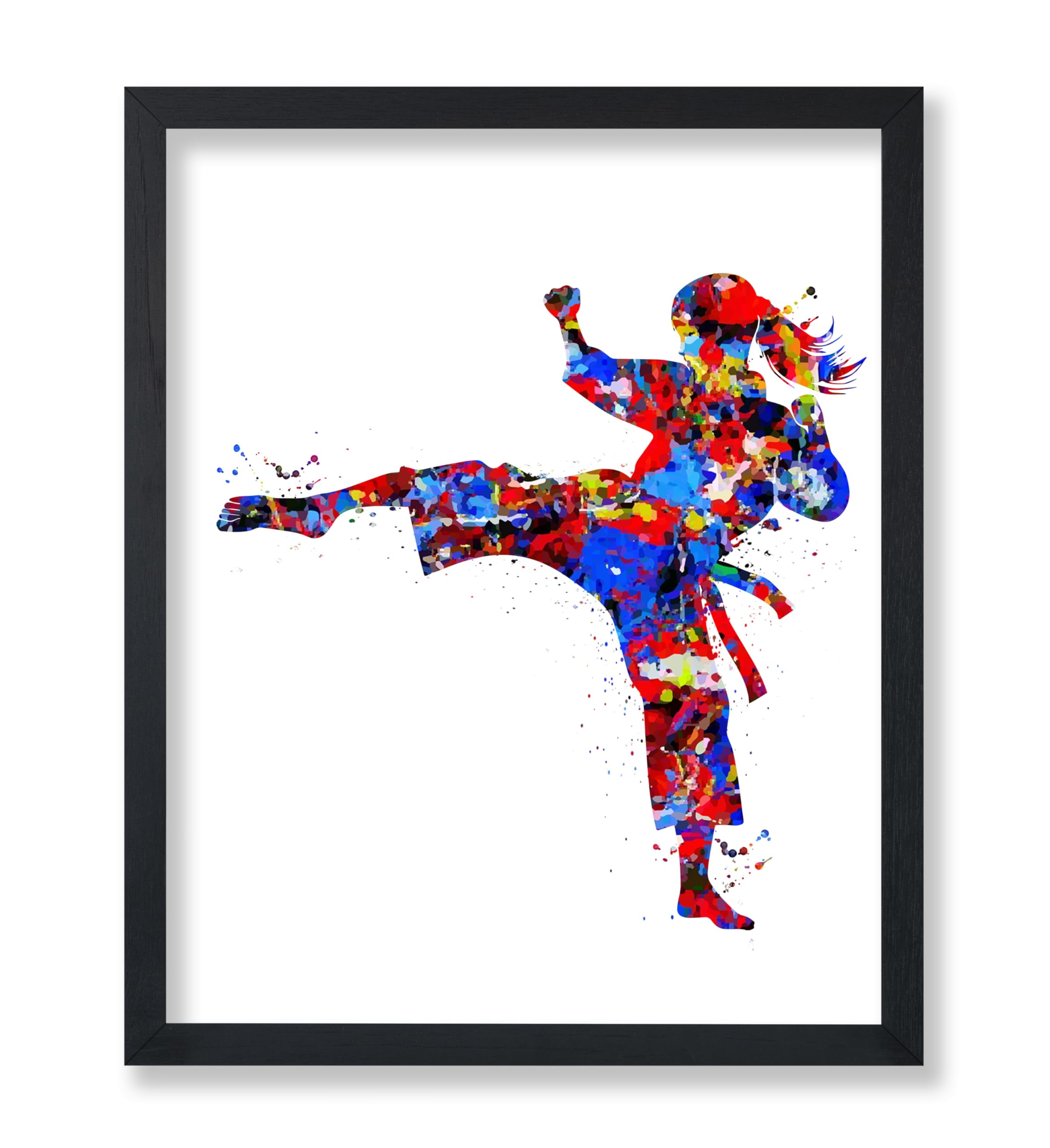 Poster Master Sports Poster - Martial Arts Print - Karate Kick Art ...