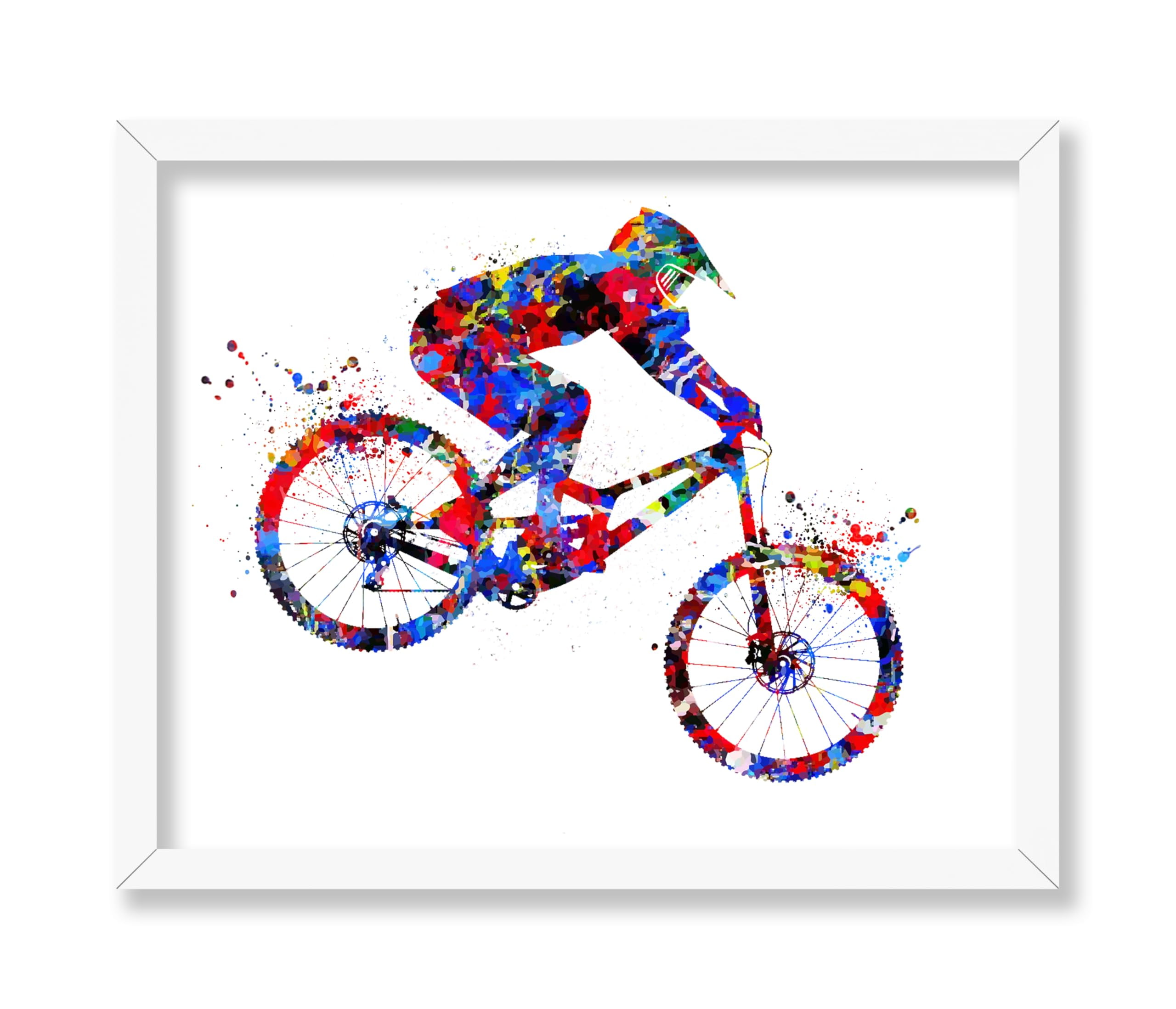 Poster Master Sports Poster - Mountain Biking Print - Cyclist Art ...